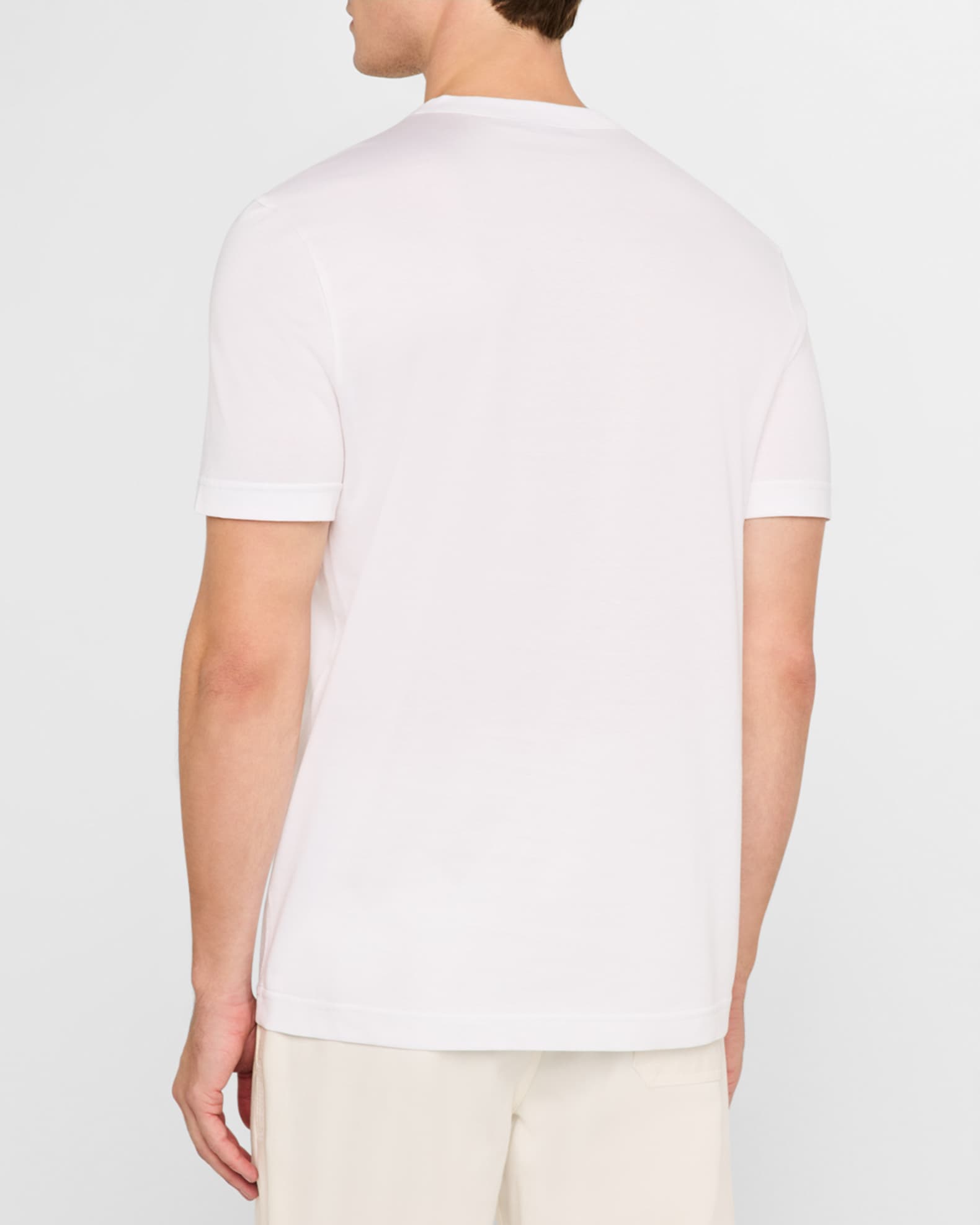 KNT Men's Solid Cotton Crewneck T-Shirt | Neiman Marcus