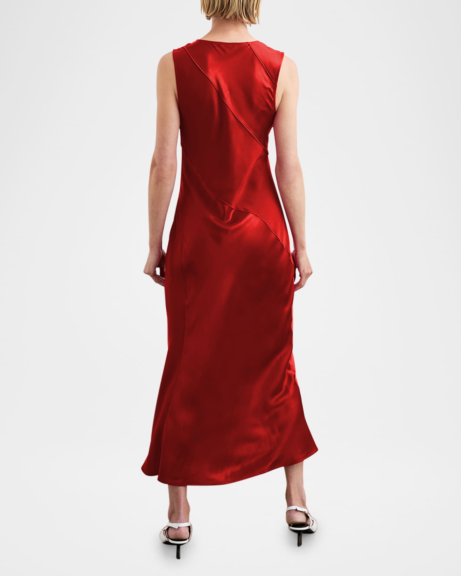 Rails Sanya Paneled Satin Dress | Neiman Marcus