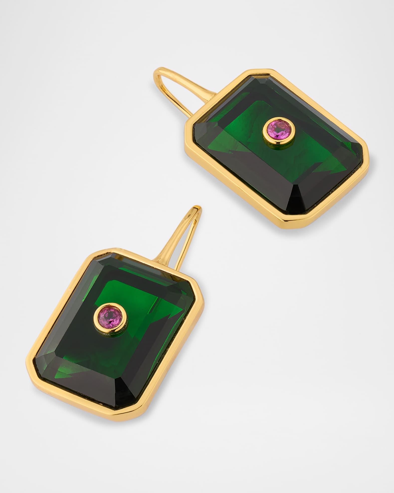 Lizzie Fortunato Tile Earrings in Forest | Neiman Marcus
