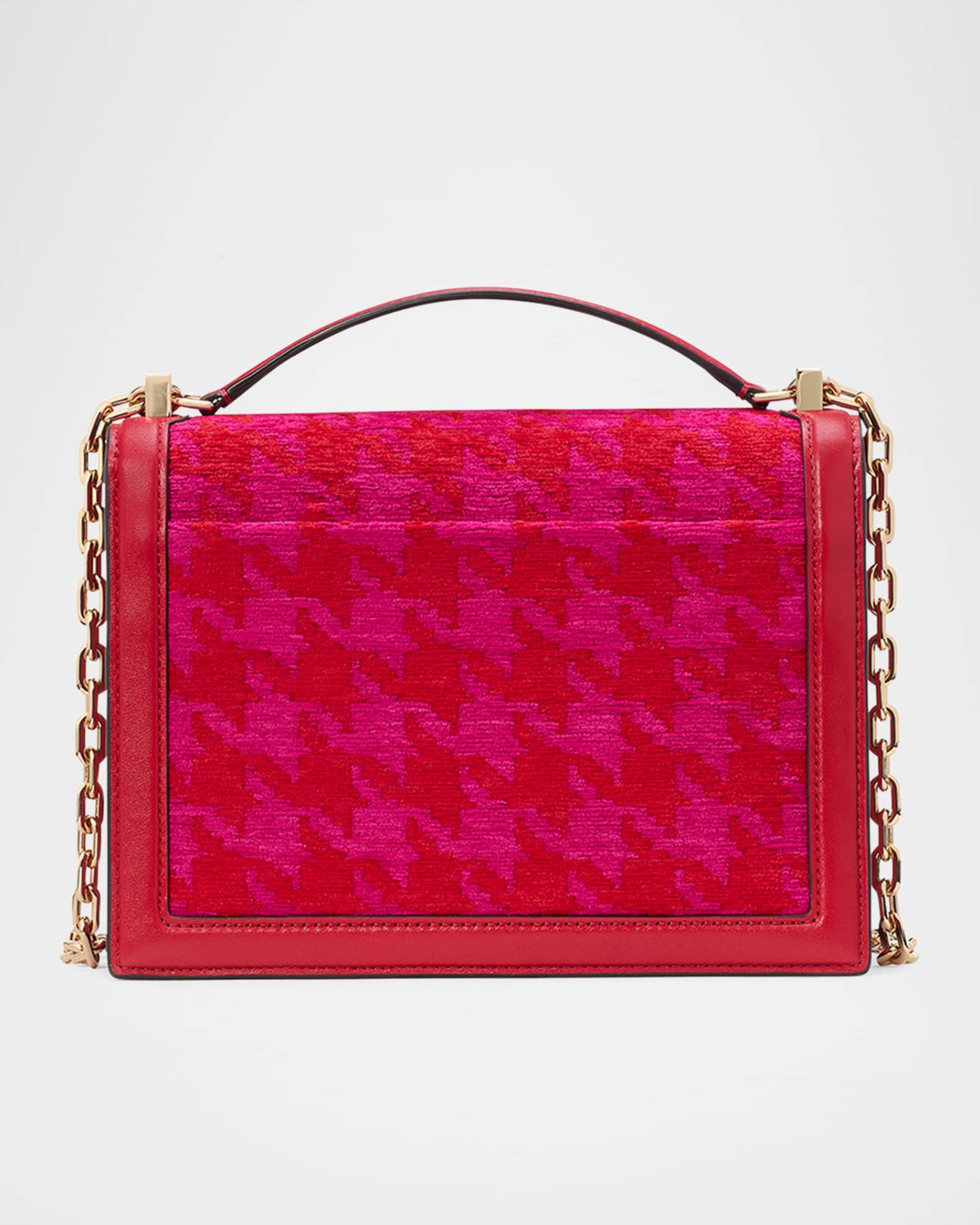 kate spade new york deco houndstooth chenille shoulder bag | Neiman Marcus