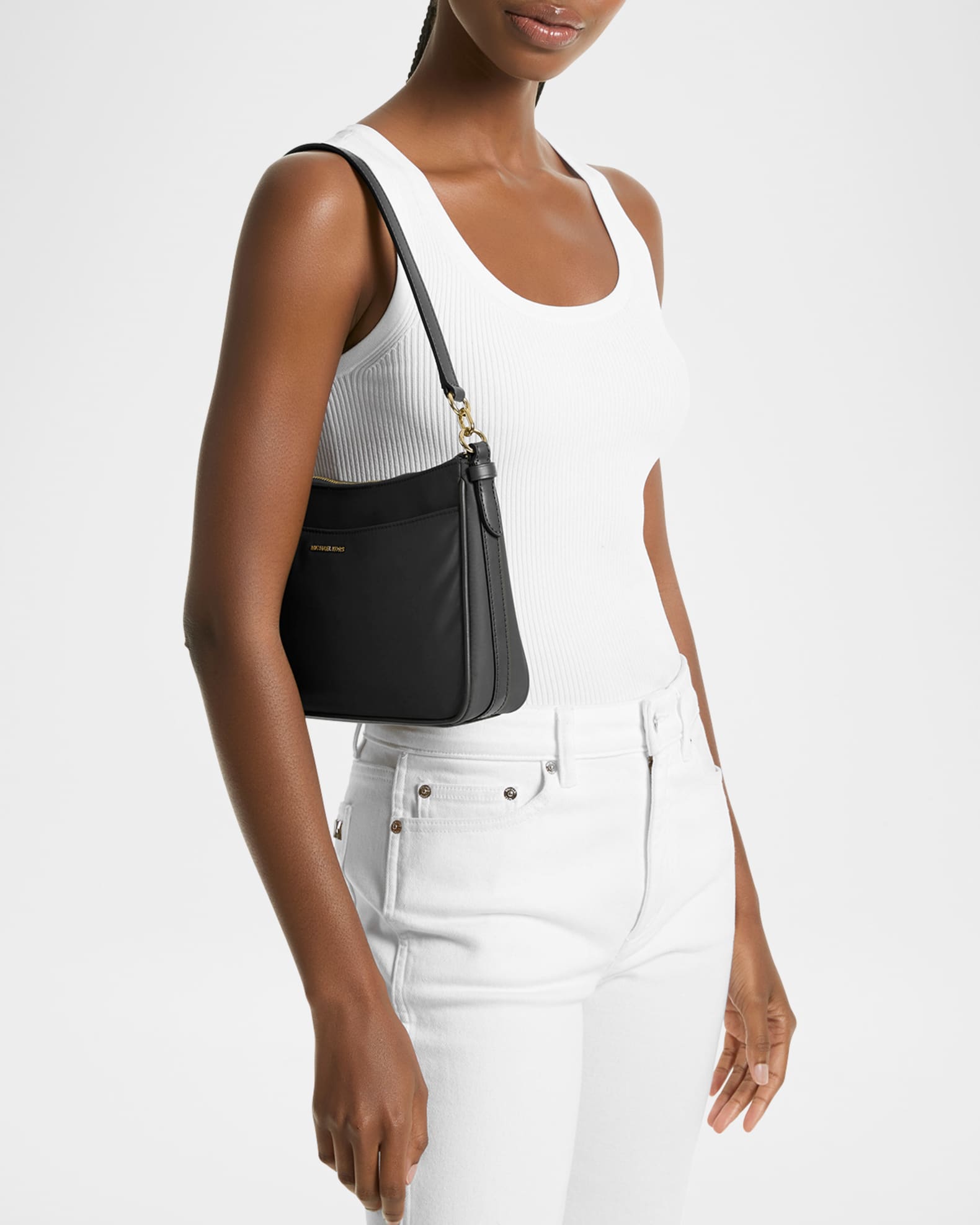 MICHAEL Michael Kors Jet Set Medium Pochette Crossbody Bag | Neiman Marcus
