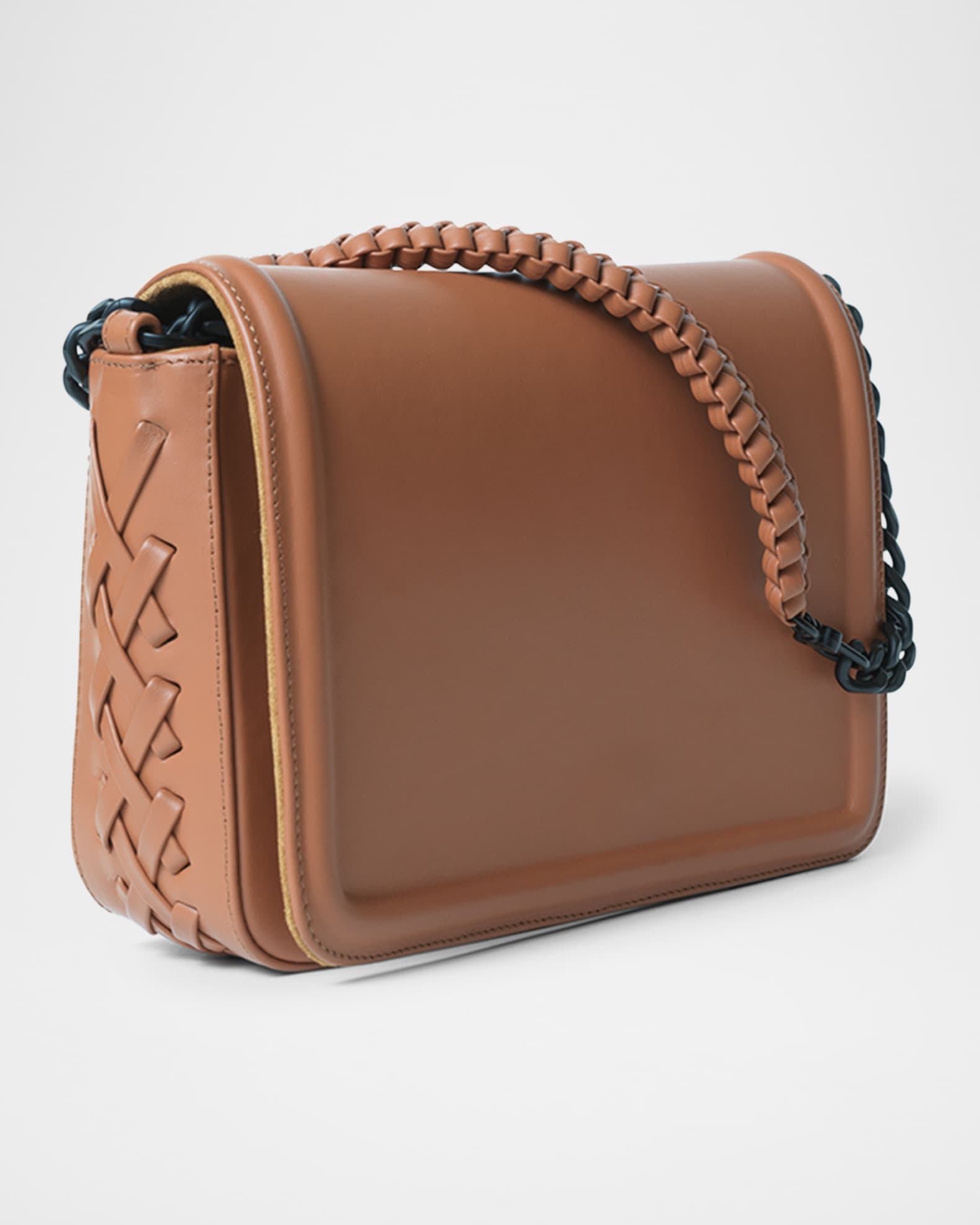 Callista Maxi Box Flap Leather Shoulder Bag | Neiman Marcus