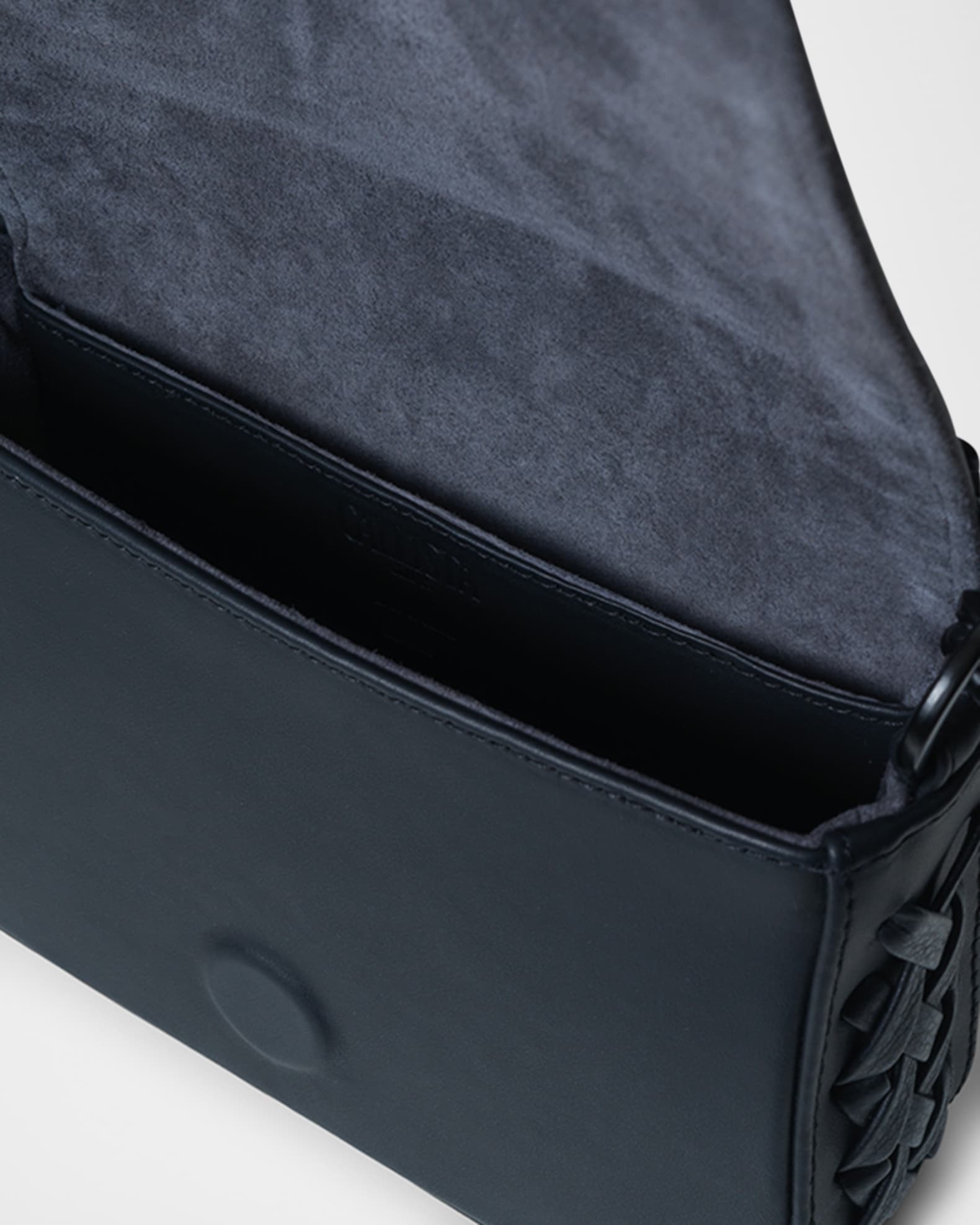 Callista Mini Box Flap Leather Shoulder Bag | Neiman Marcus