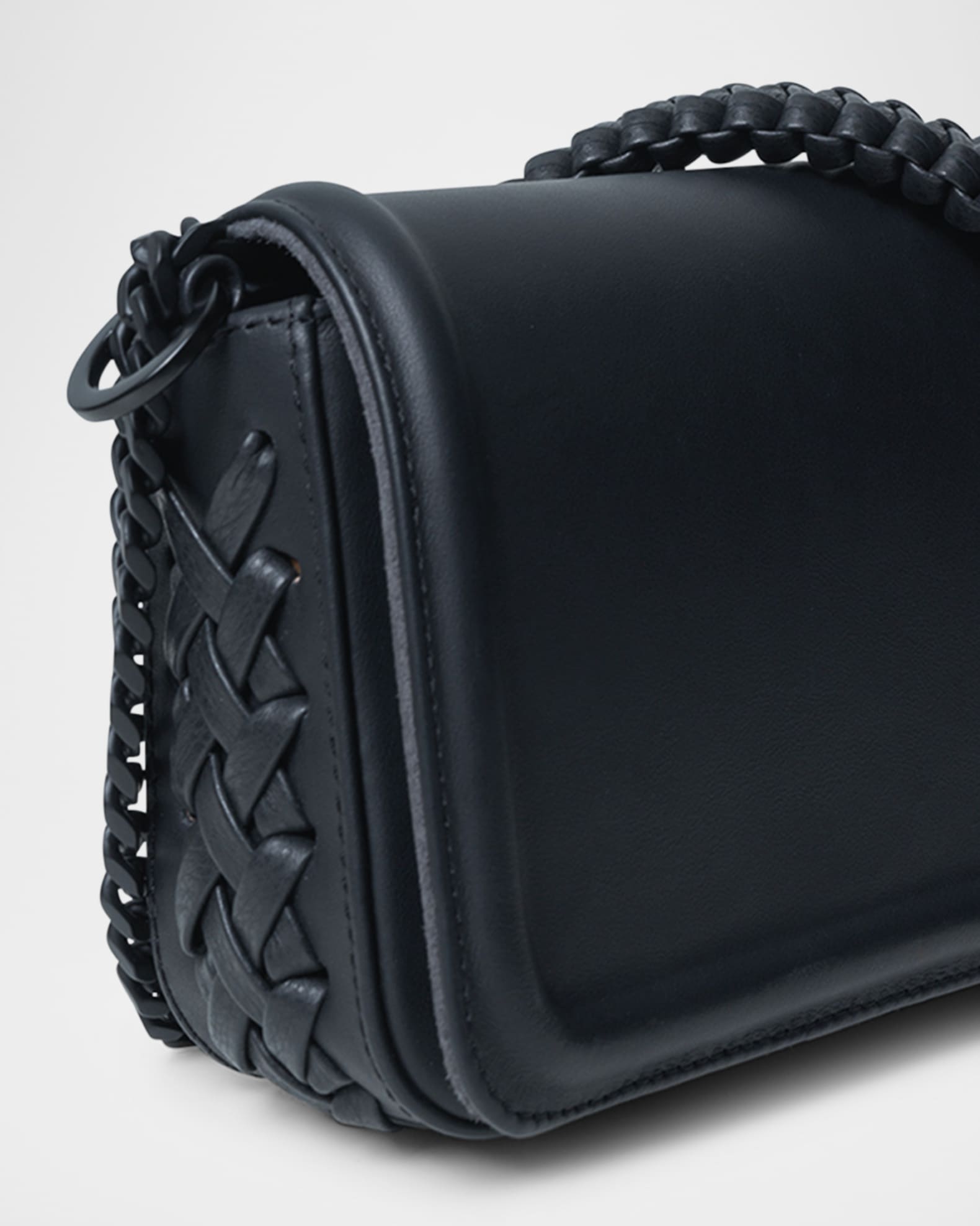 Callista Mini Box Flap Leather Shoulder Bag | Neiman Marcus