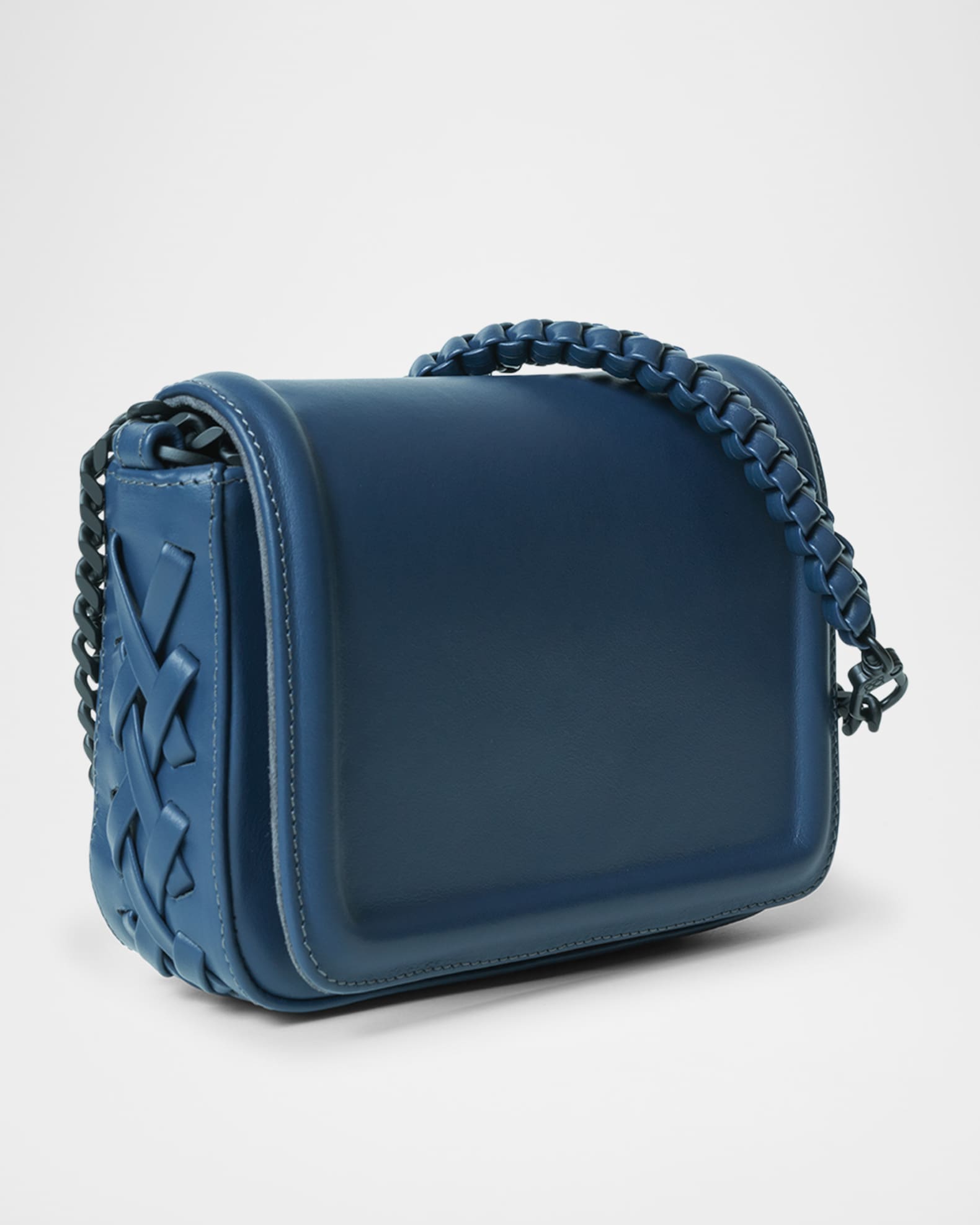 Callista Mini Box Flap Leather Shoulder Bag | Neiman Marcus