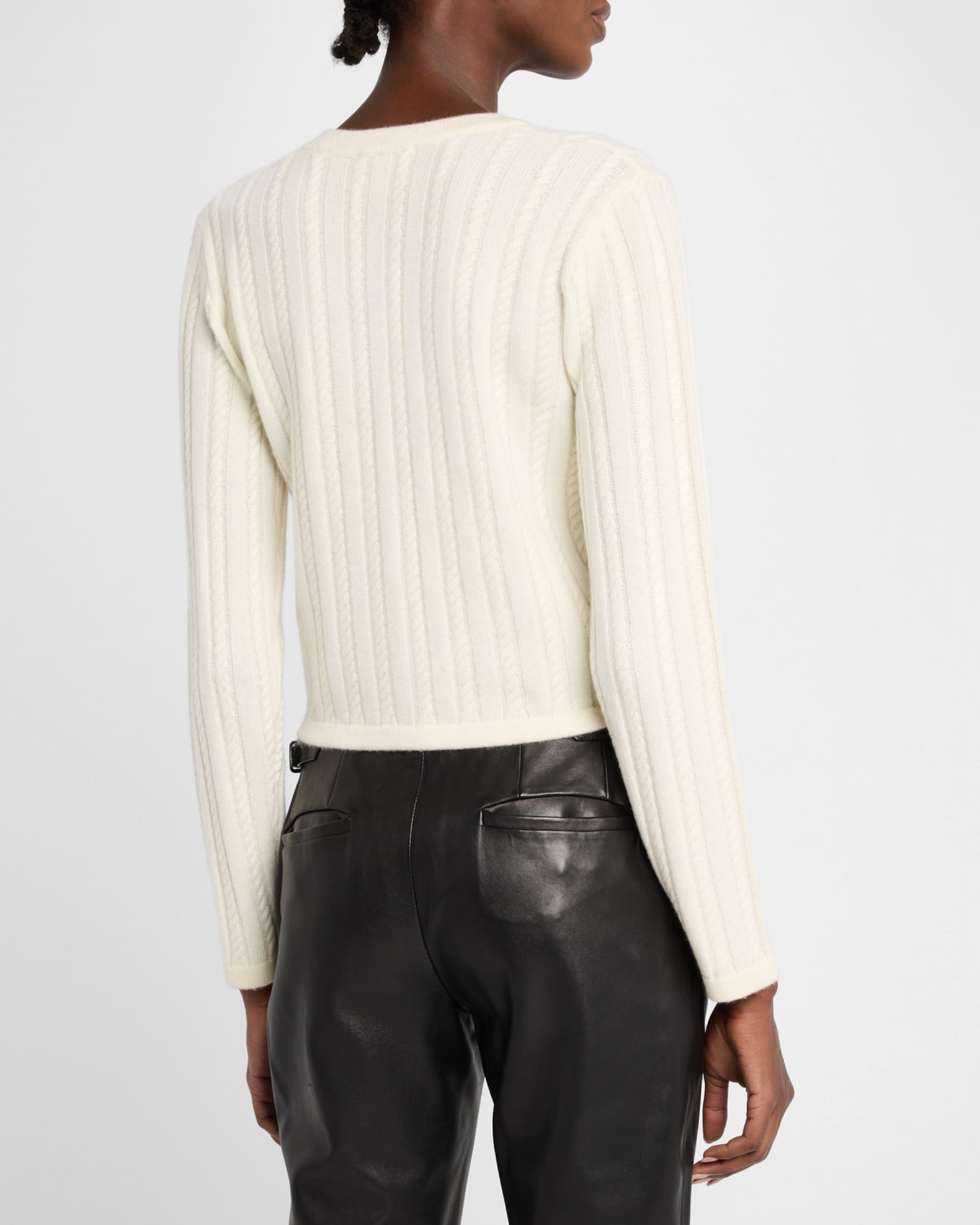 FRAME FRAME x Ritz Paris Cable Cardigan | Neiman Marcus