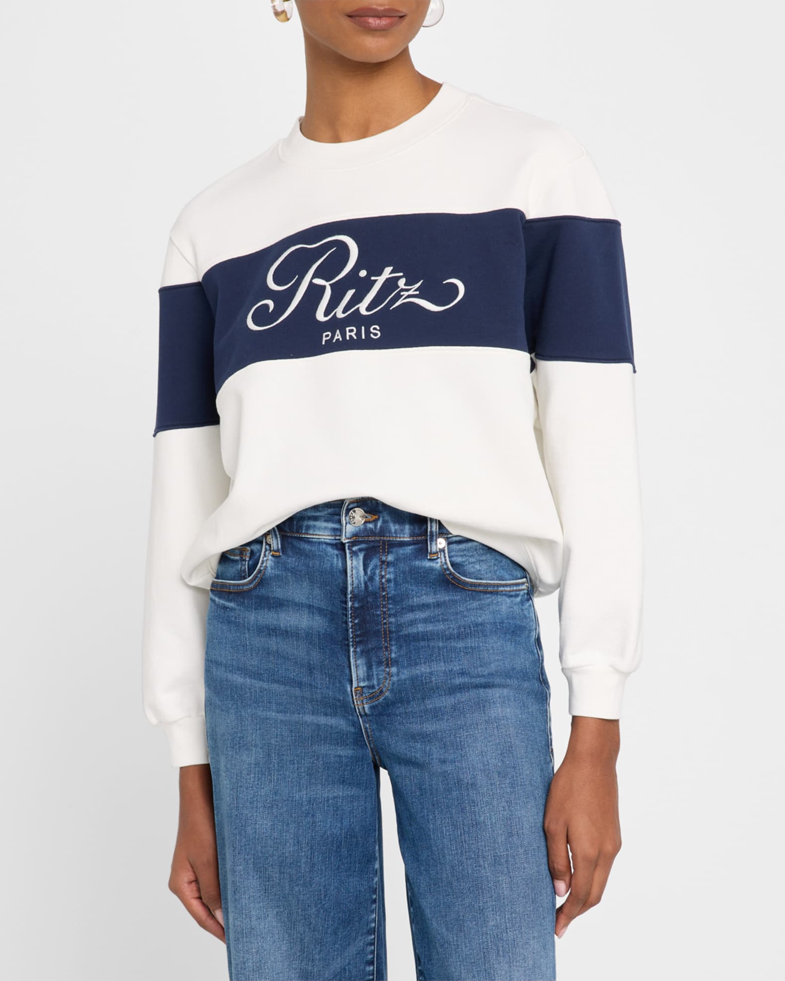 FRAME FRAME x Ritz Paris Logo Sport Sweatshirt | Neiman Marcus