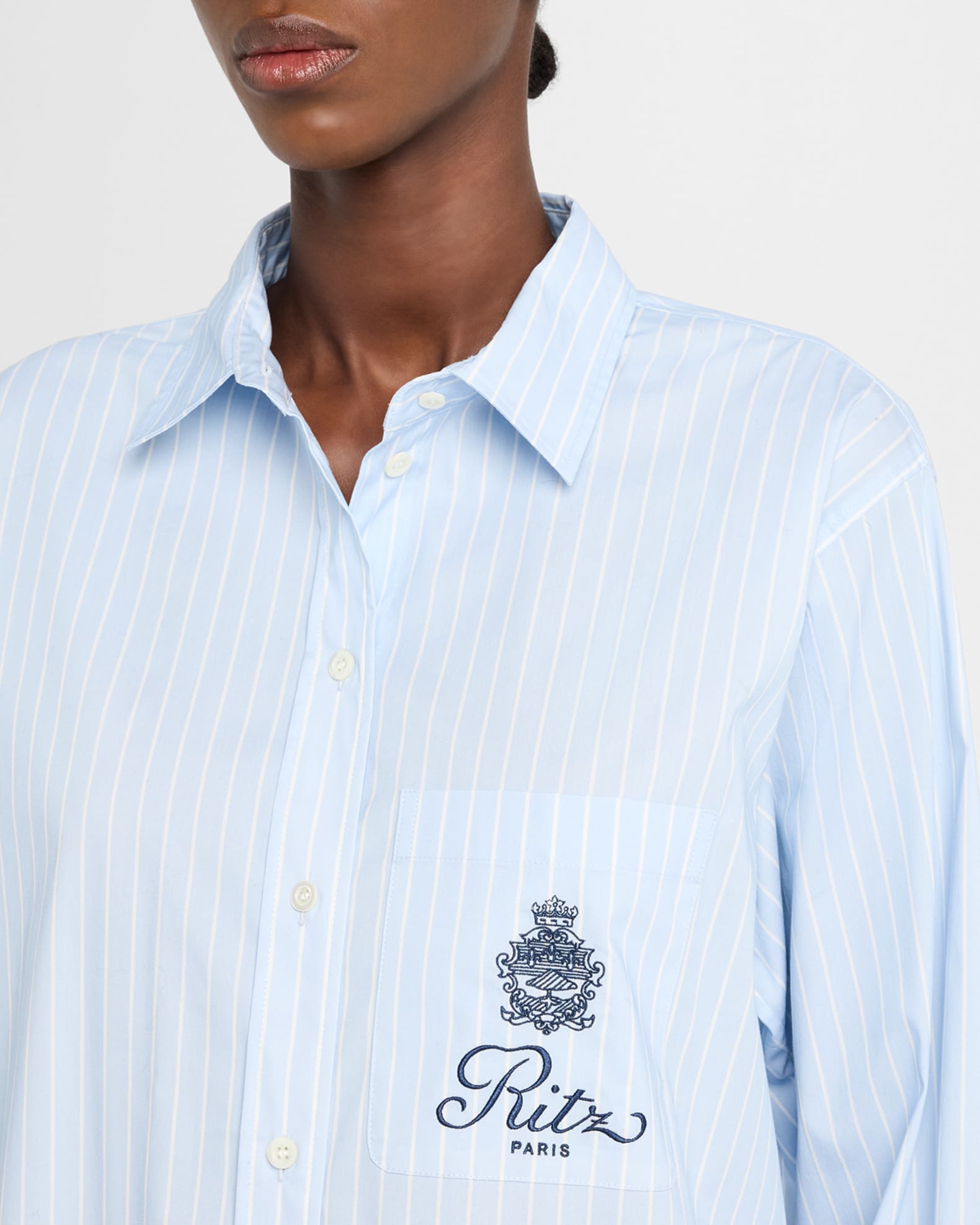 FRAME FRAME x Ritz Paris Oversized Pocket Shirt | Neiman Marcus