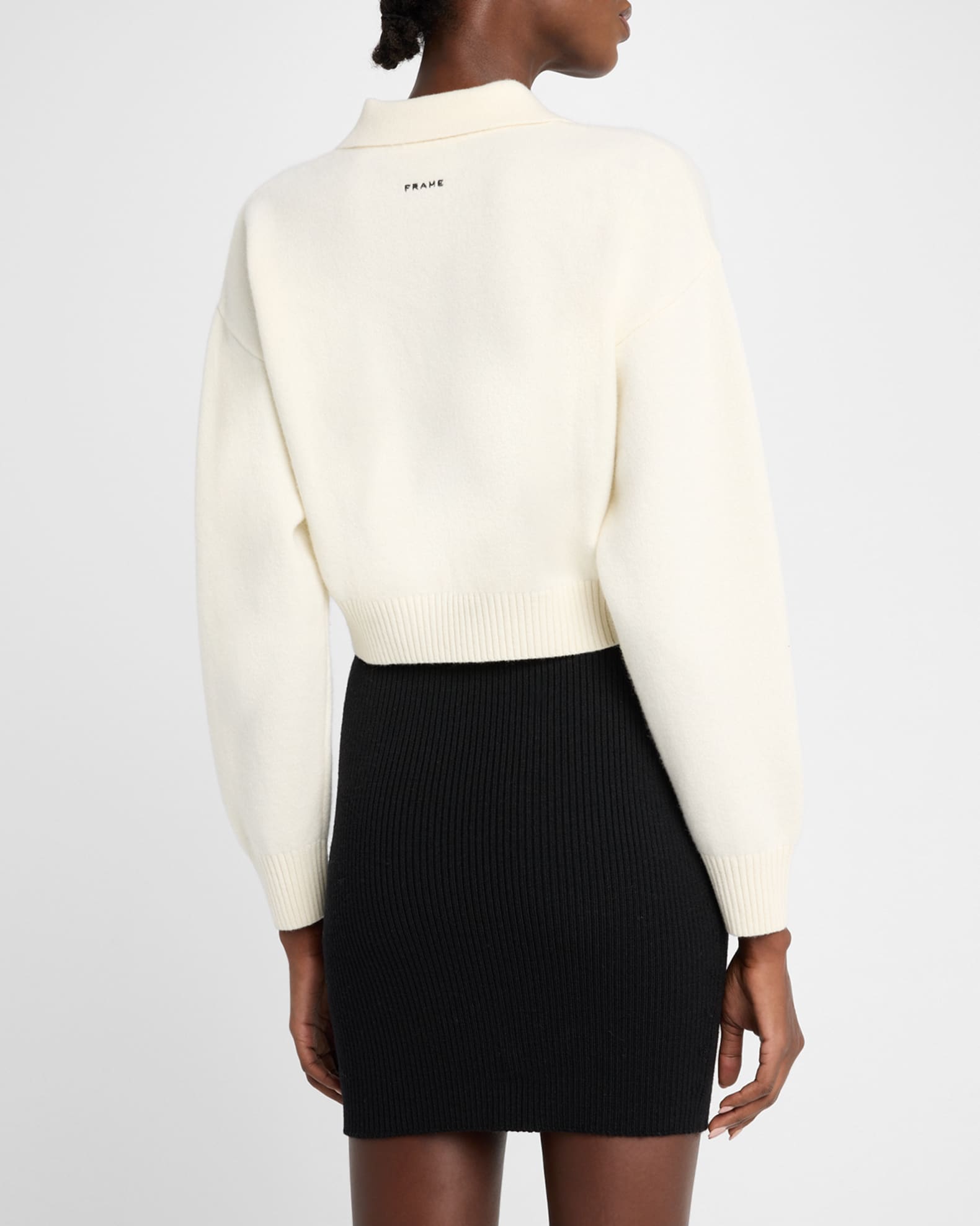 FRAME FRAME x Ritz Paris Crest Cashmere Polo Sweater | Neiman Marcus