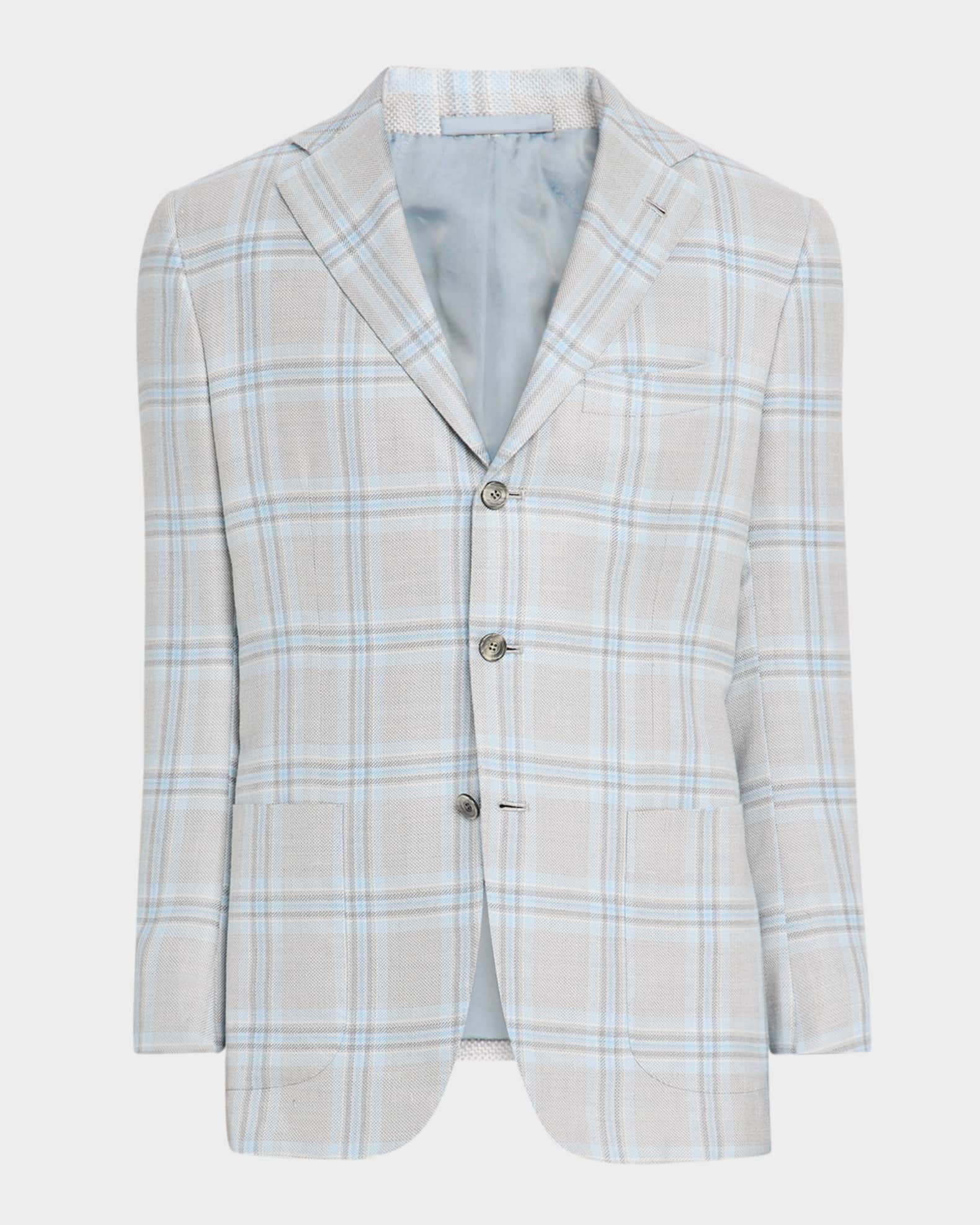 Kiton Men's Check Sport Coat | Neiman Marcus