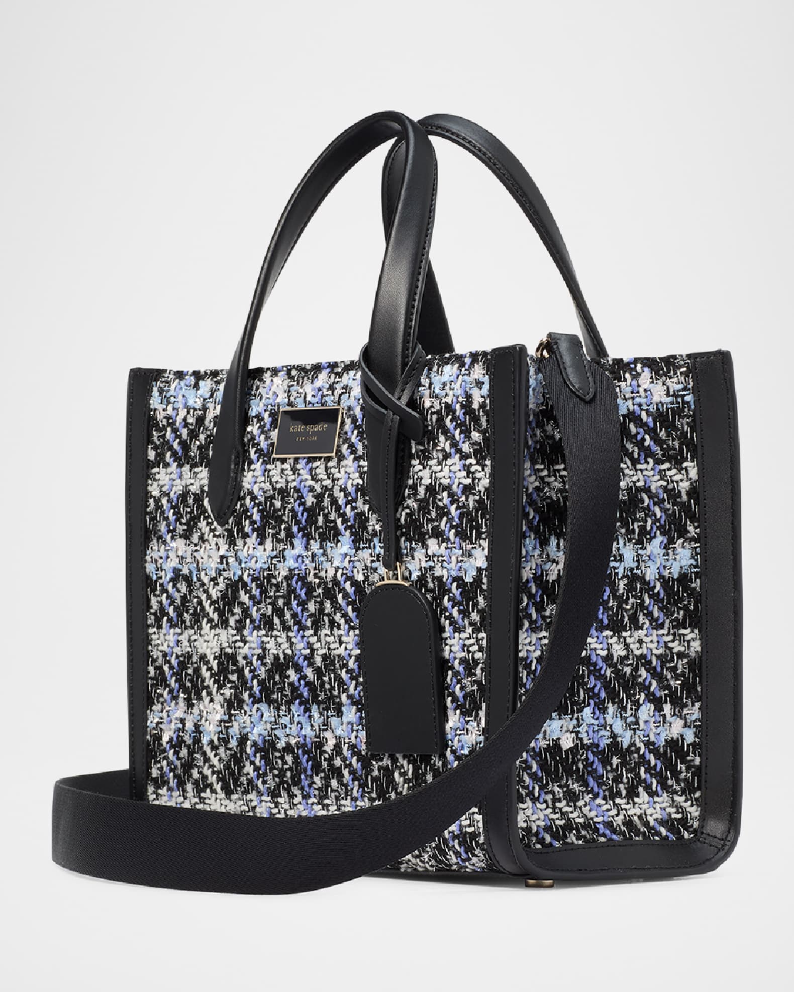 kate spade new york manhattan plaid tweed tote bag | Neiman Marcus