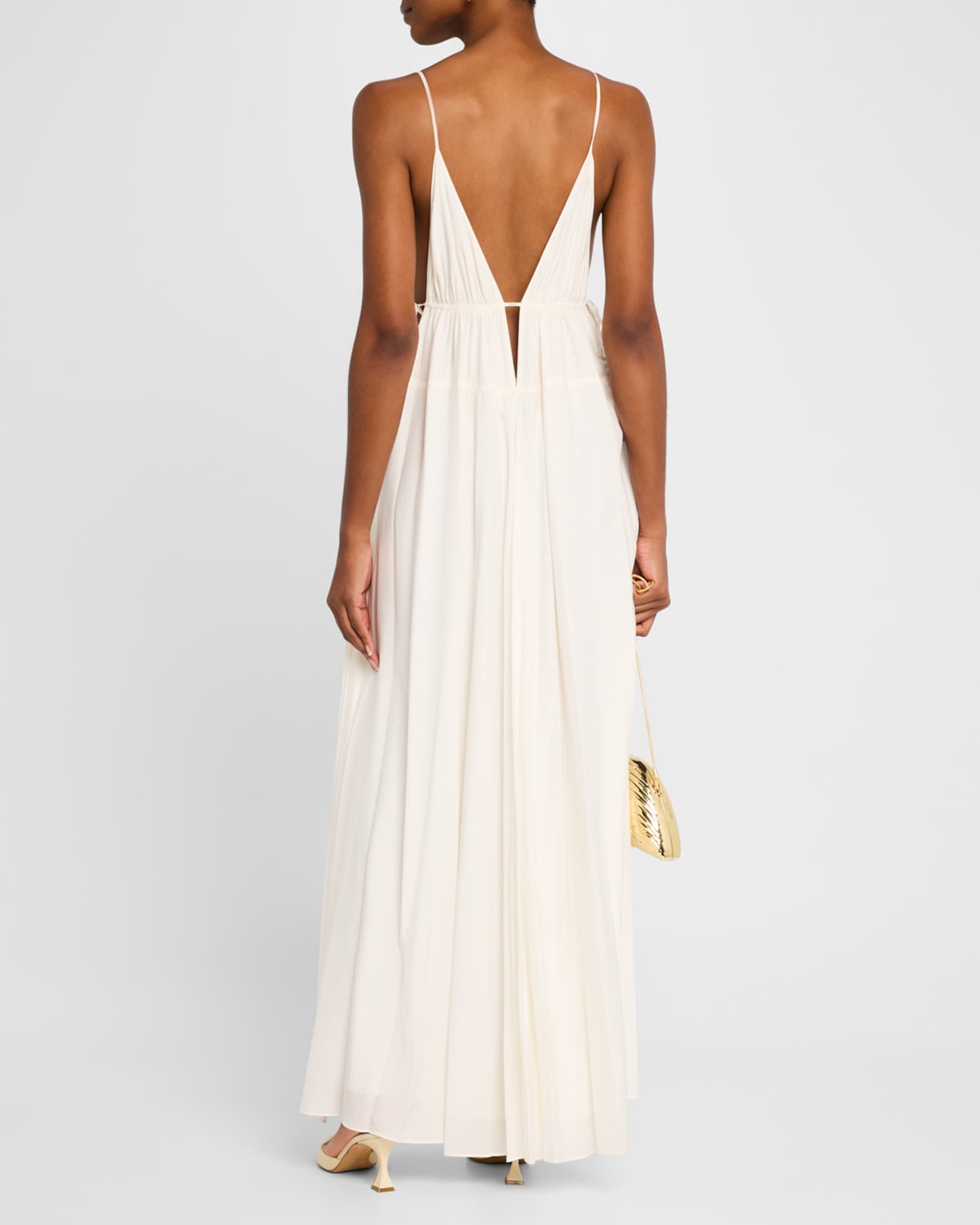 SIMKHAI Josephine V-Neck Maxi Dress | Neiman Marcus
