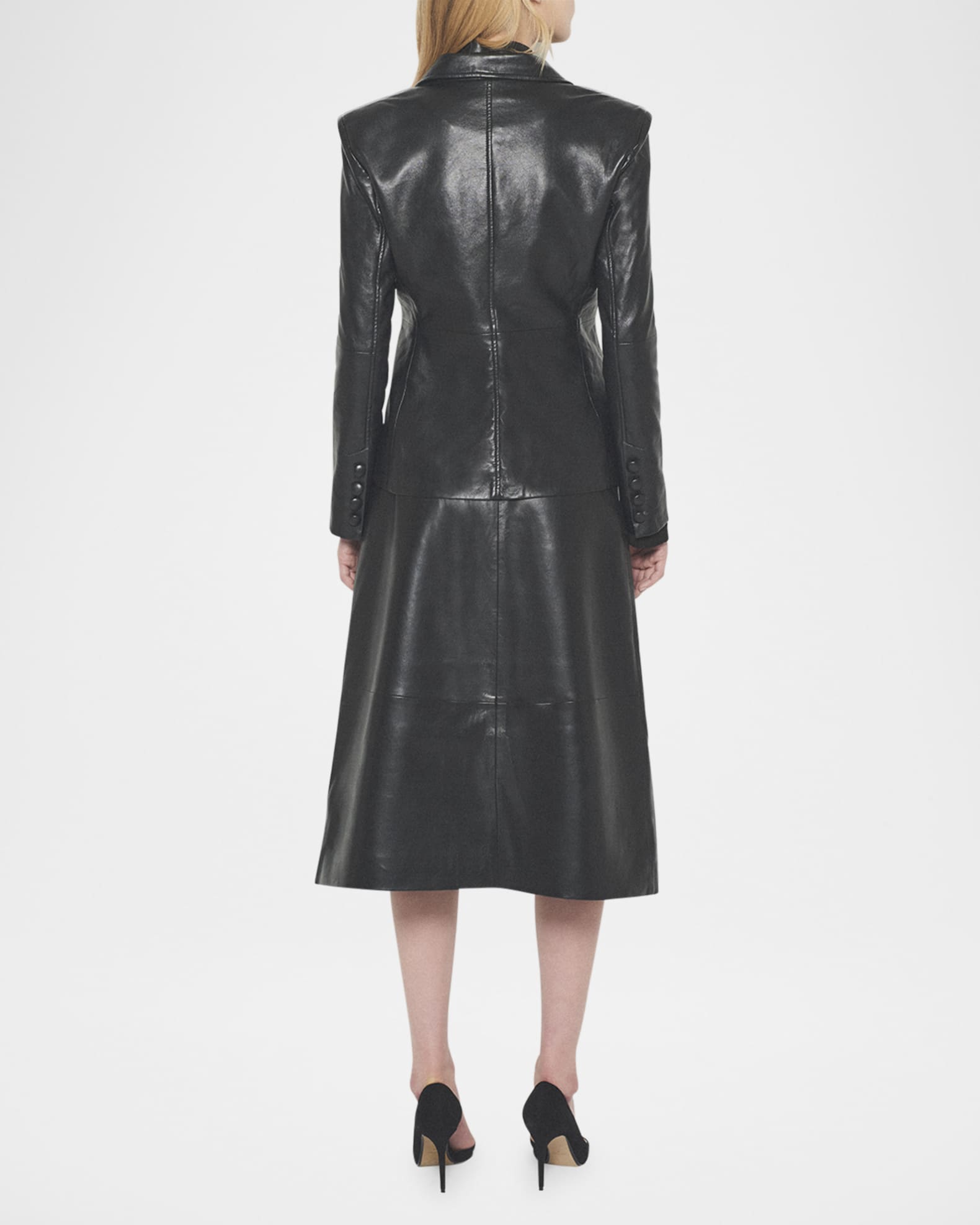 AS by DF Denise Upcycled Leather Blazer | Neiman Marcus