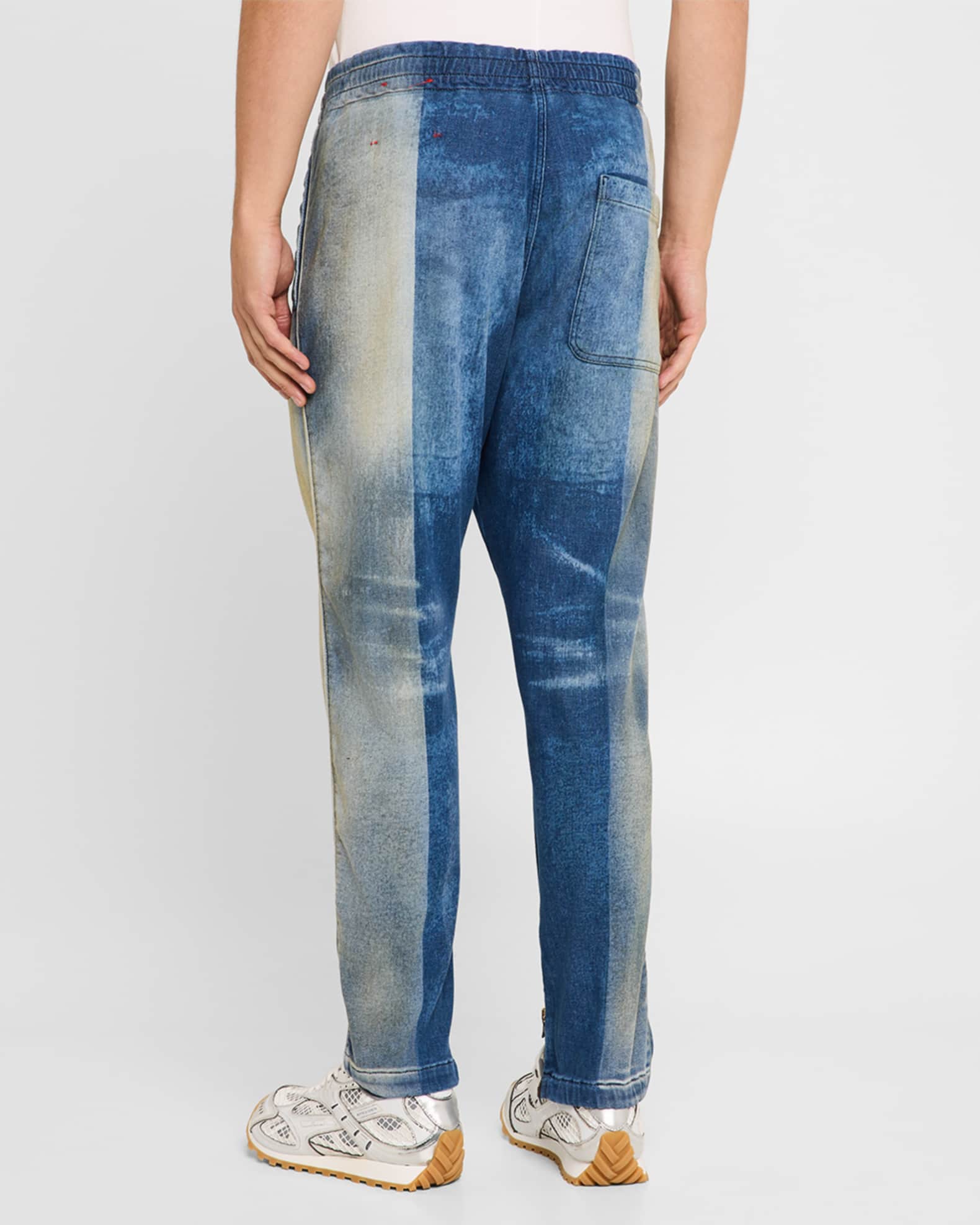 Diesel Men's Two-Tone Sweat Jeans | Neiman Marcus