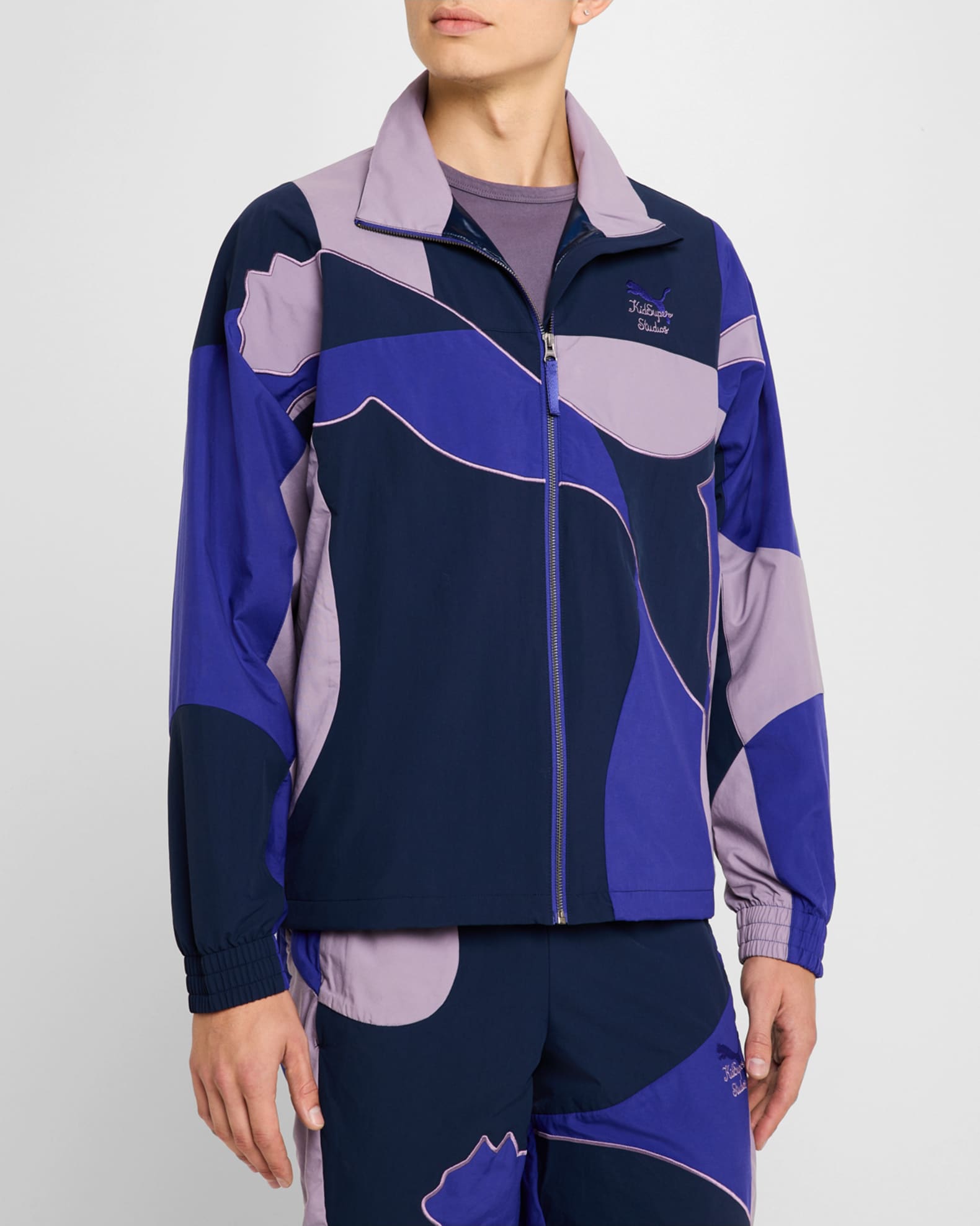 Puma x KidSuper Men's Cellerator Track Jacket | Neiman Marcus