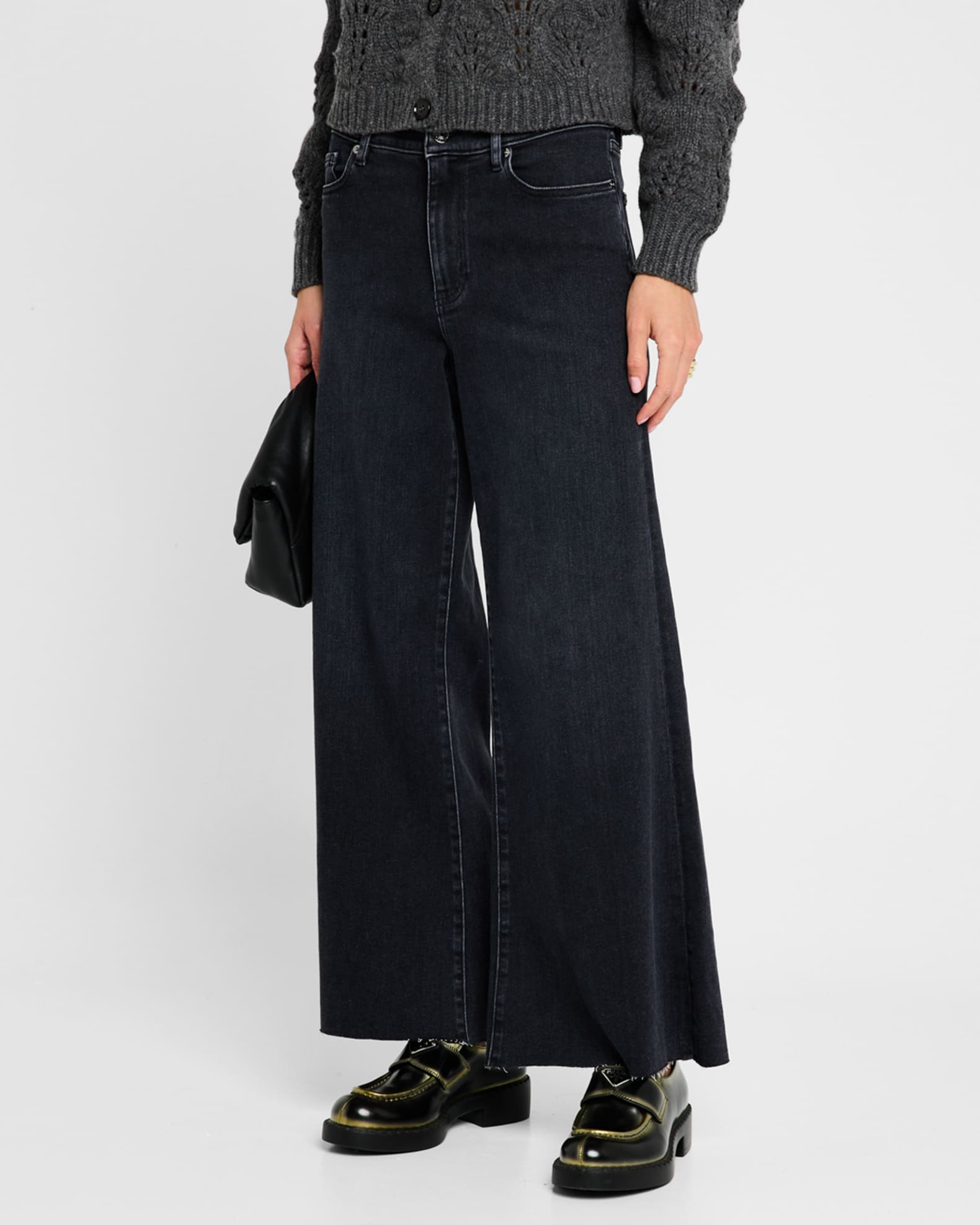 FRAME Le Palazzo Crop Jeans | Neiman Marcus