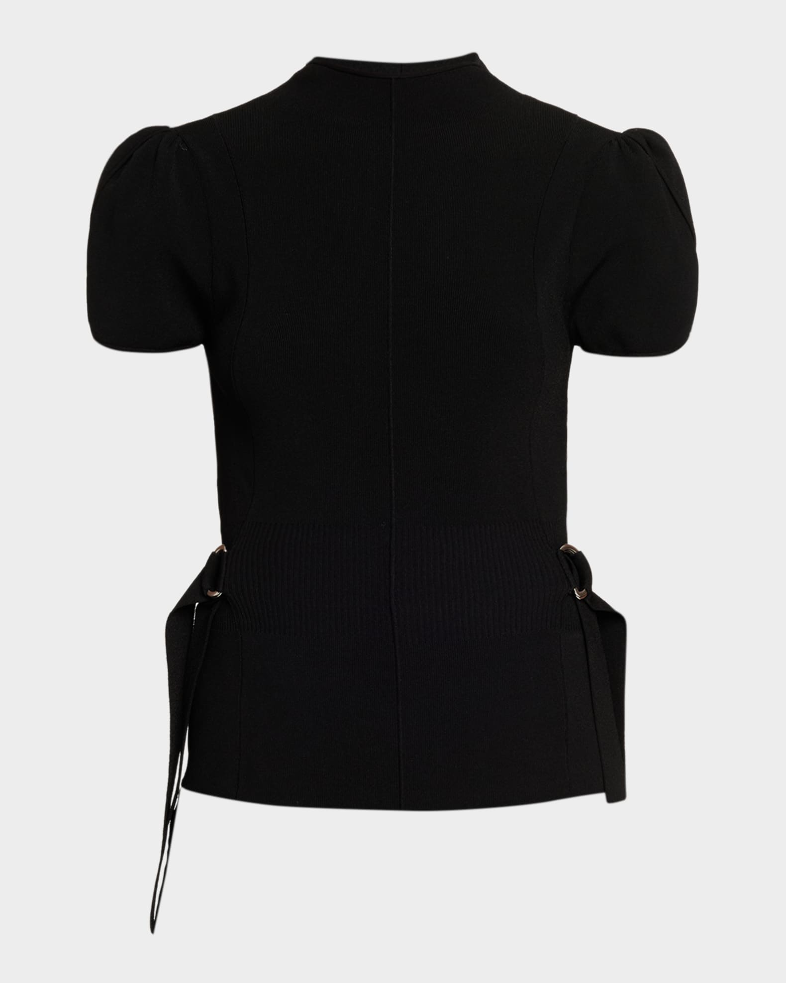 3.1 Phillip Lim Compact Rib Tulip Top | Neiman Marcus