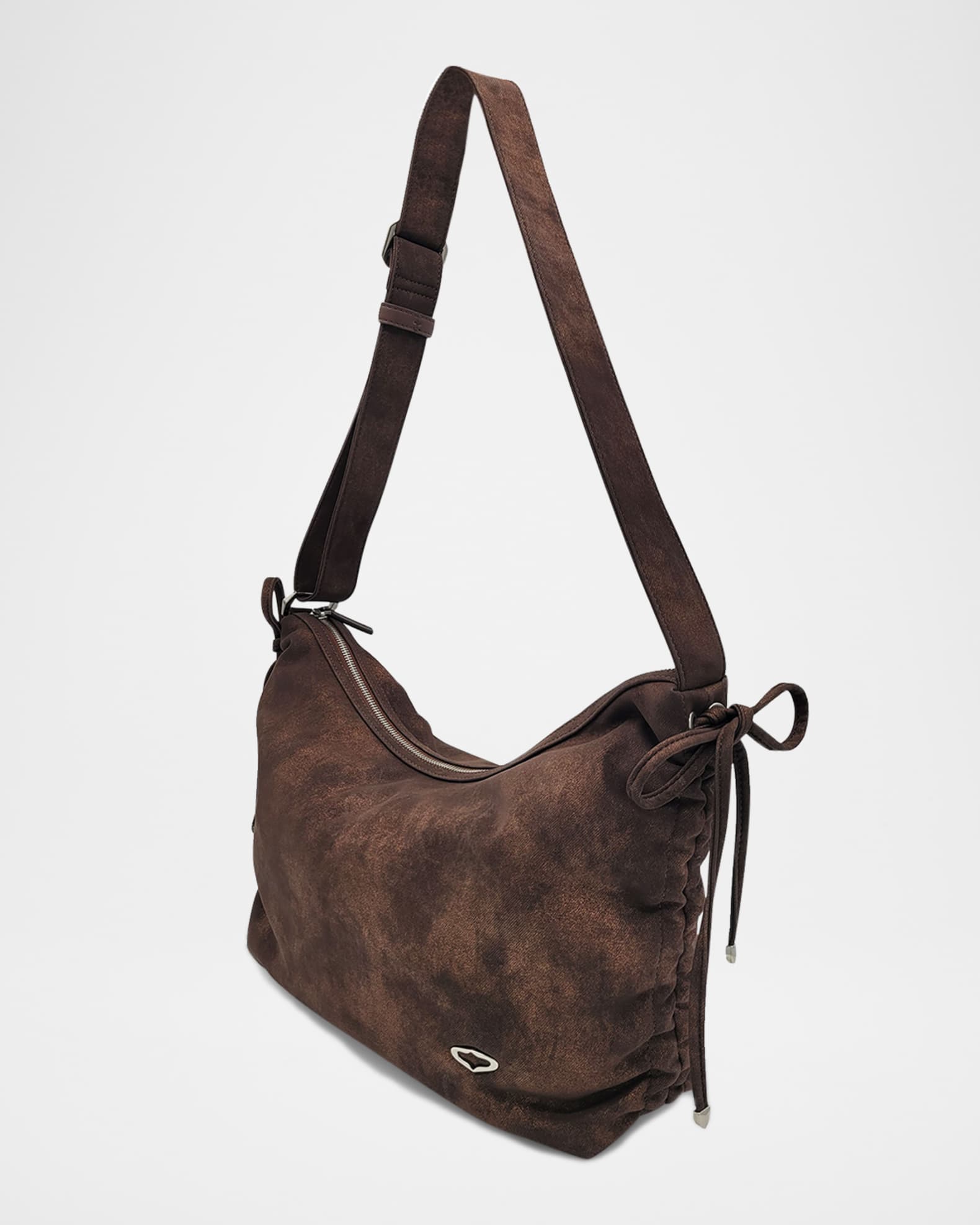 Oryany Rusty Large Distressed Canvas Shoulder Bag | Neiman Marcus