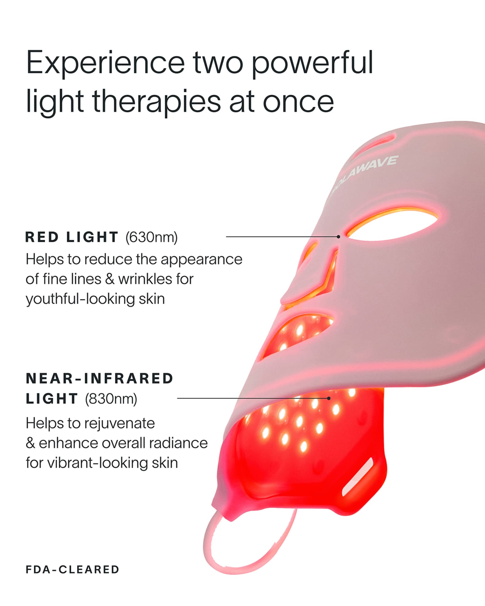 SolaWave Wrinkle Retreat Light Therapy Mask | Neiman Marcus