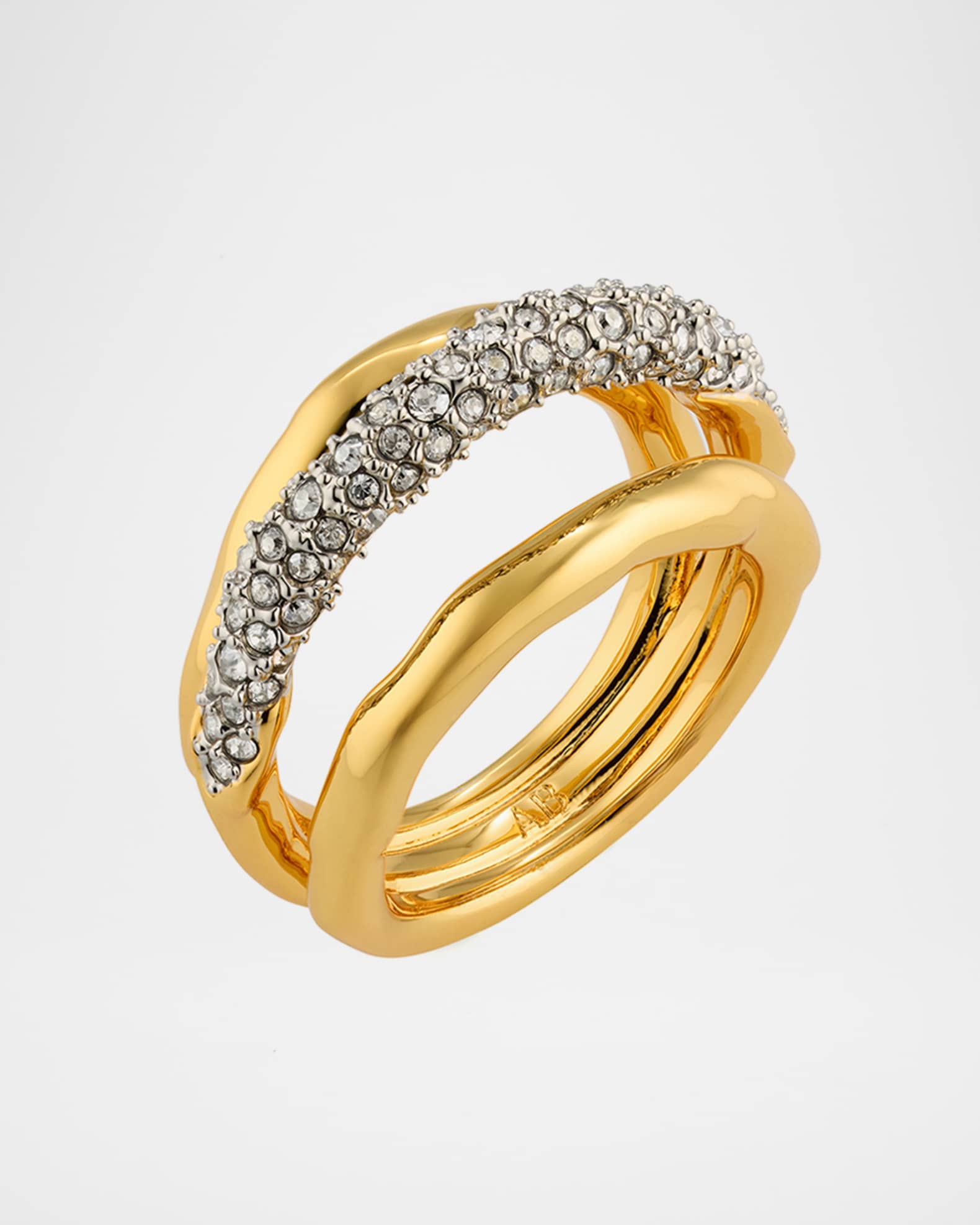 Alexis Bittar Solanales Crystal Orbiting Ring, Size 9 | Neiman Marcus