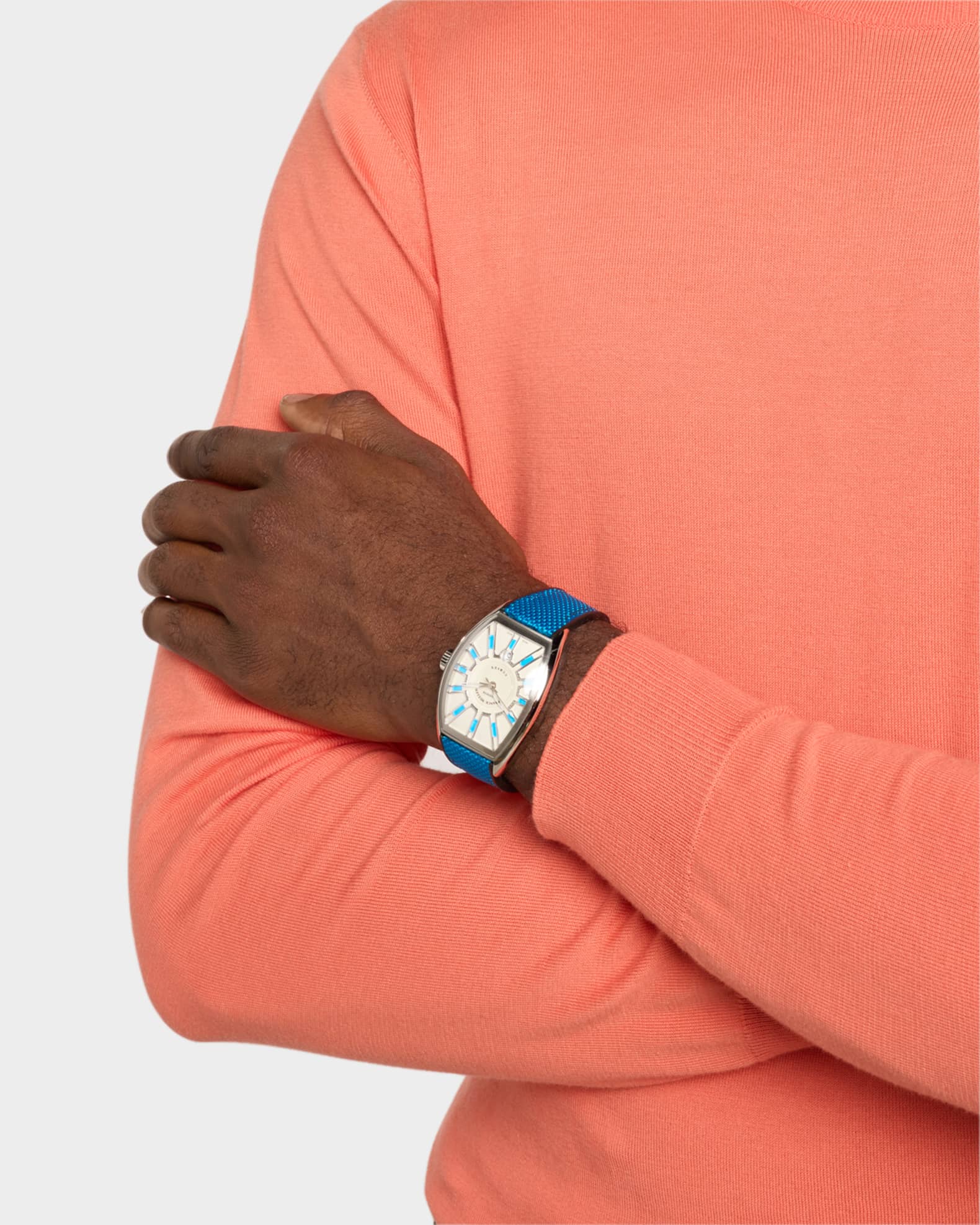 Franck Muller CX36 Flash Neon Blue 36mm Watch | Neiman Marcus