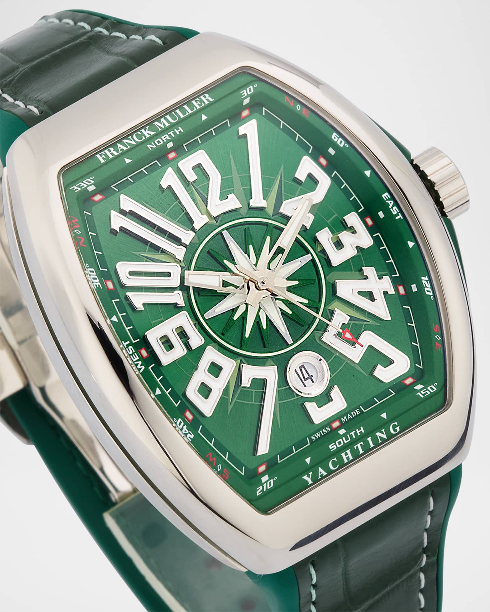 Franck Muller Vanguard Yachting Green Stainless Steel 44mm Watch ...
