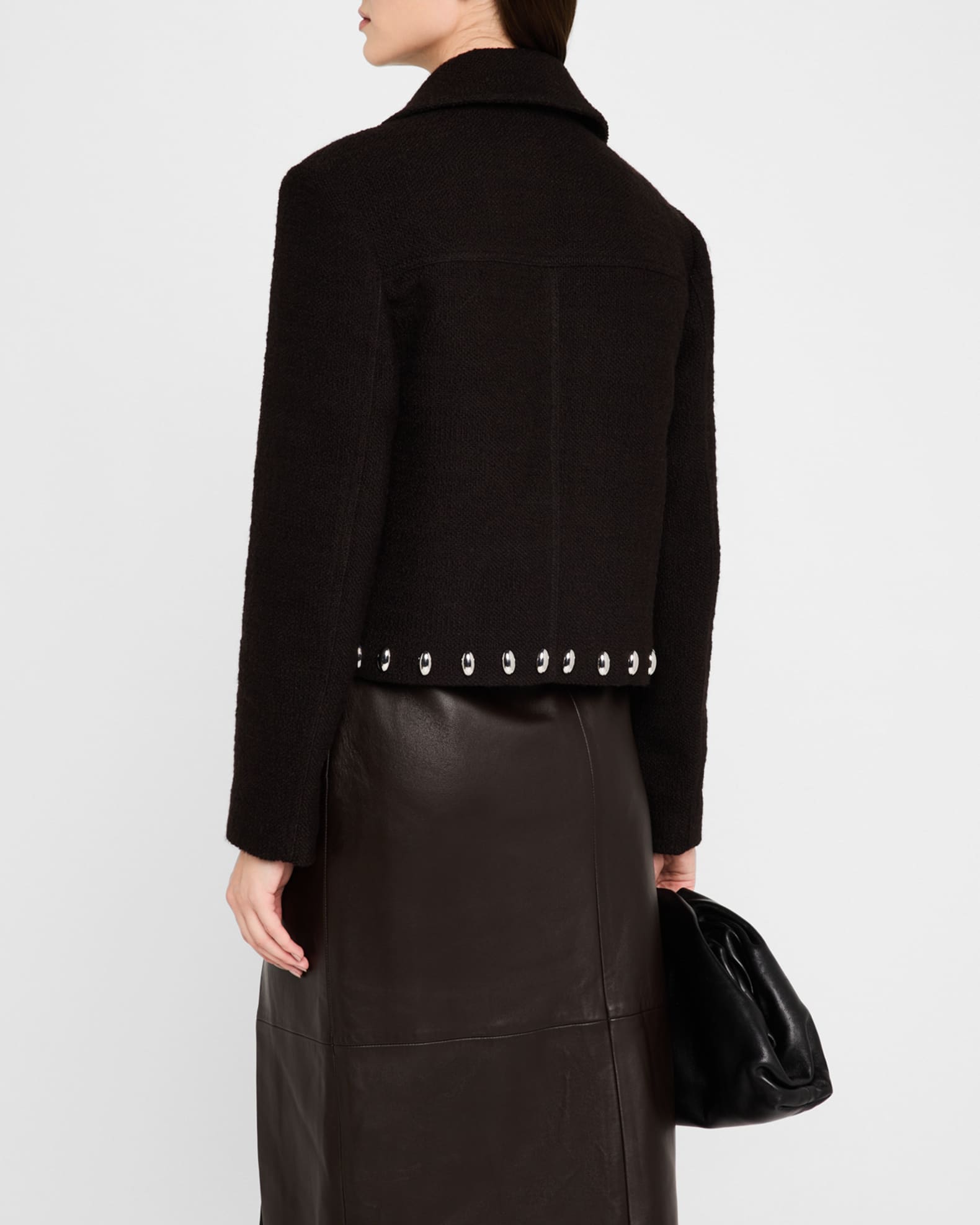 A.L.C. Grey Studded Jacket | Neiman Marcus