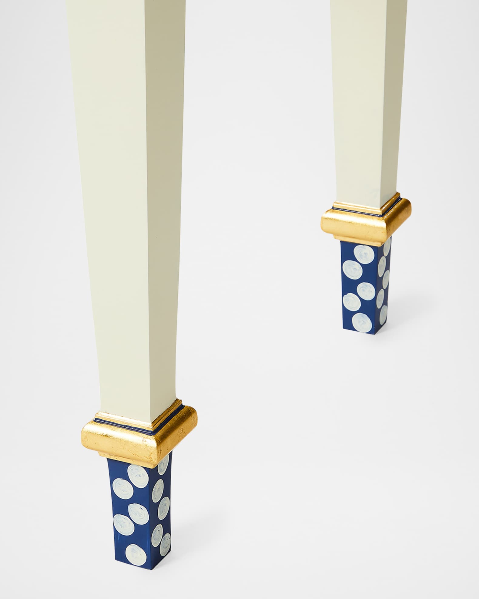 MacKenzie-Childs Royal Check & Stripe Console Table | Neiman Marcus