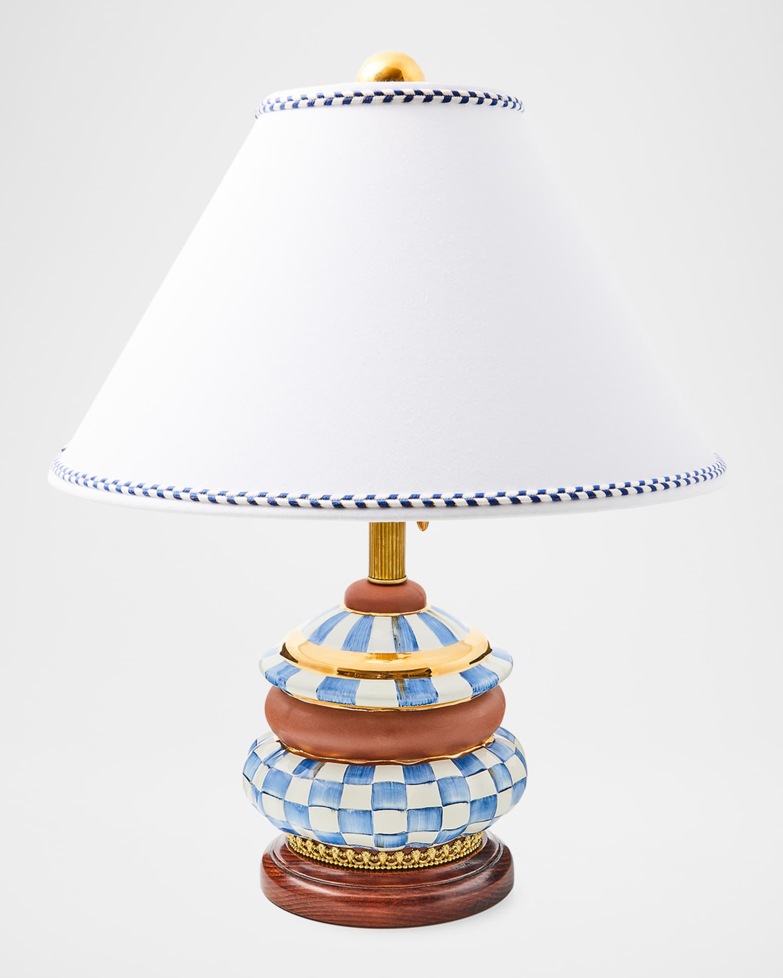 MacKenzie-Childs Royal Check Groovy Table Lamp | Neiman Marcus