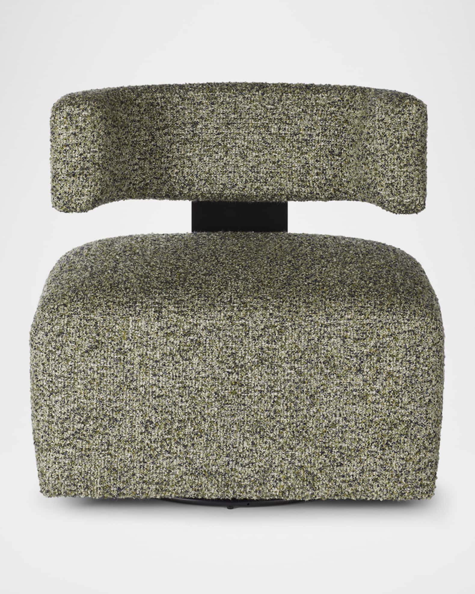 HF Custom Winslow Boucle Swivel Chair | Neiman Marcus