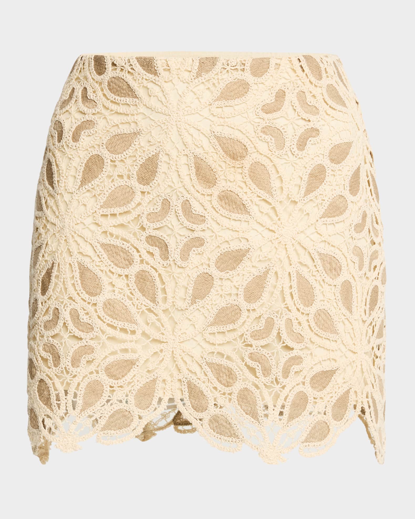 JBQ Millie Crochet Mini Skirt | Neiman Marcus
