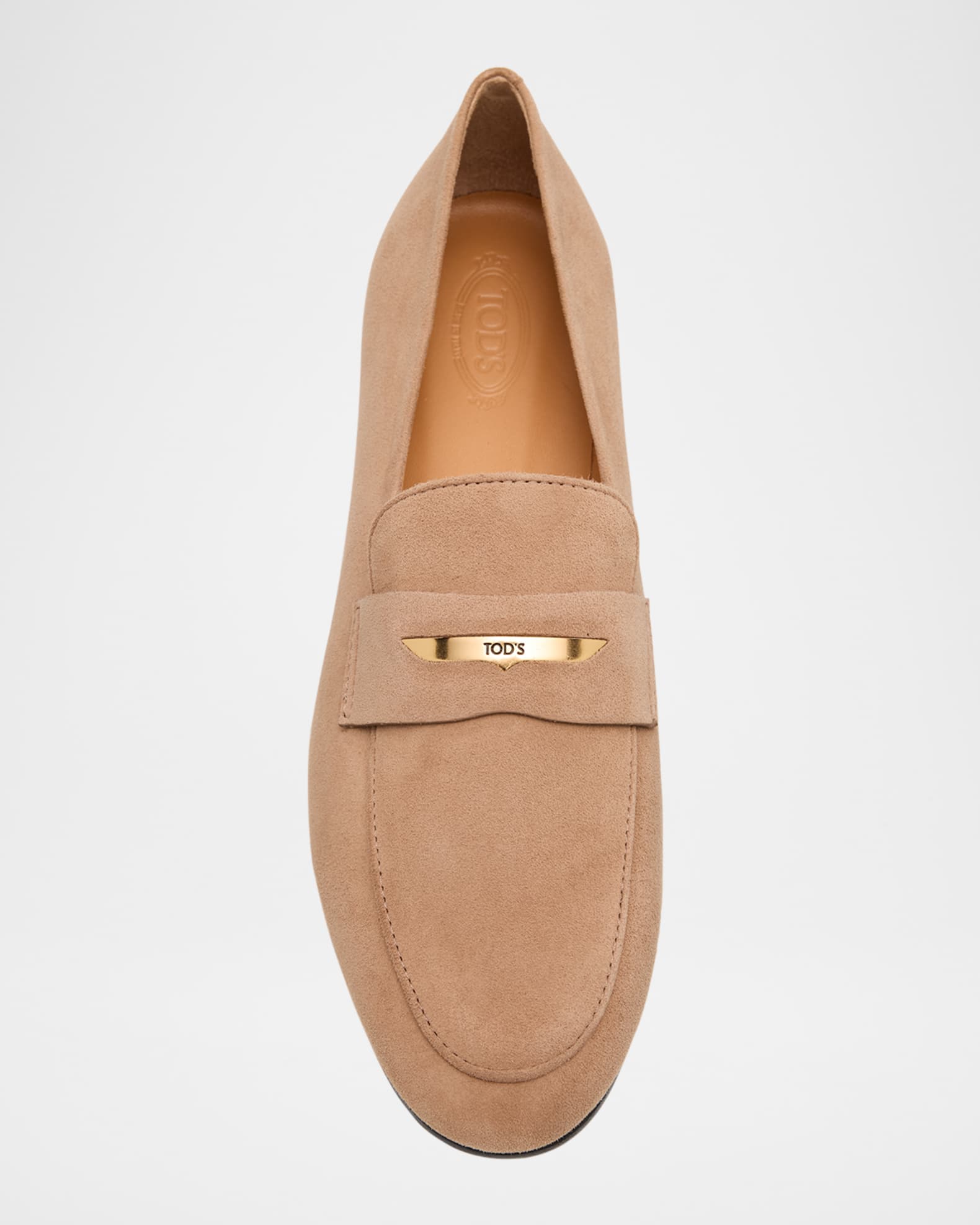 Tod's Suede Bar Detail Loafers | Neiman Marcus