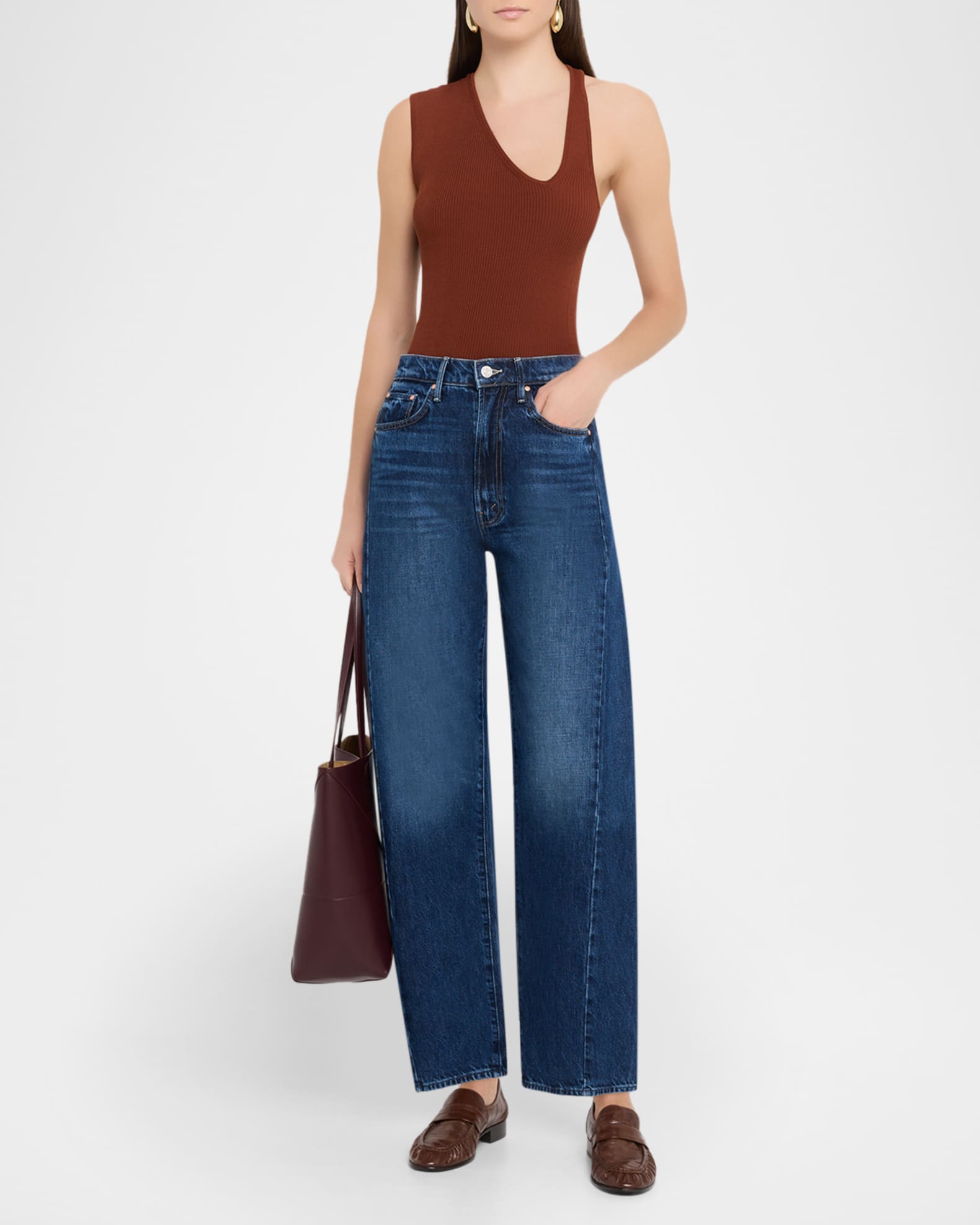 MOTHER The Half-Pipe Ankle Jeans | Neiman Marcus