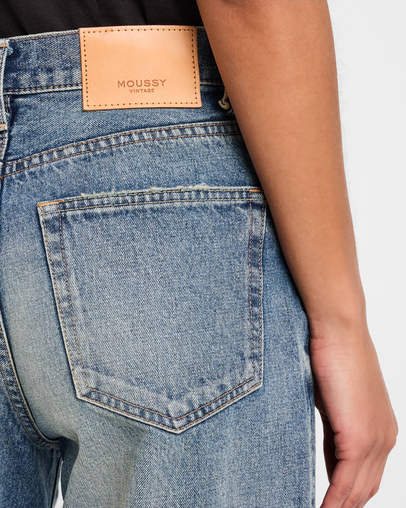 MOUSSY VINTAGE Easton Round Jeans | Neiman Marcus