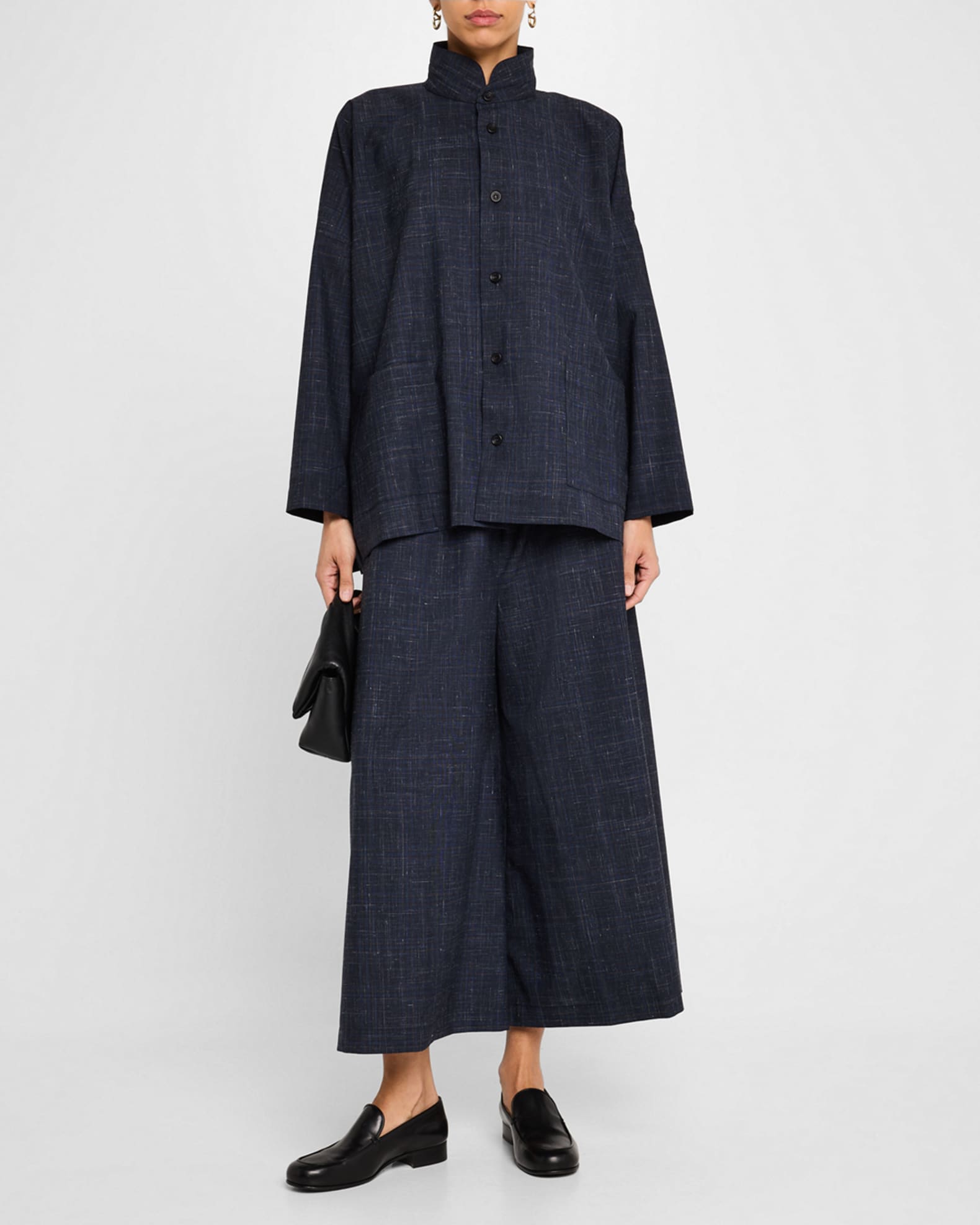 Eskandar Flared Culotte Pants | Neiman Marcus
