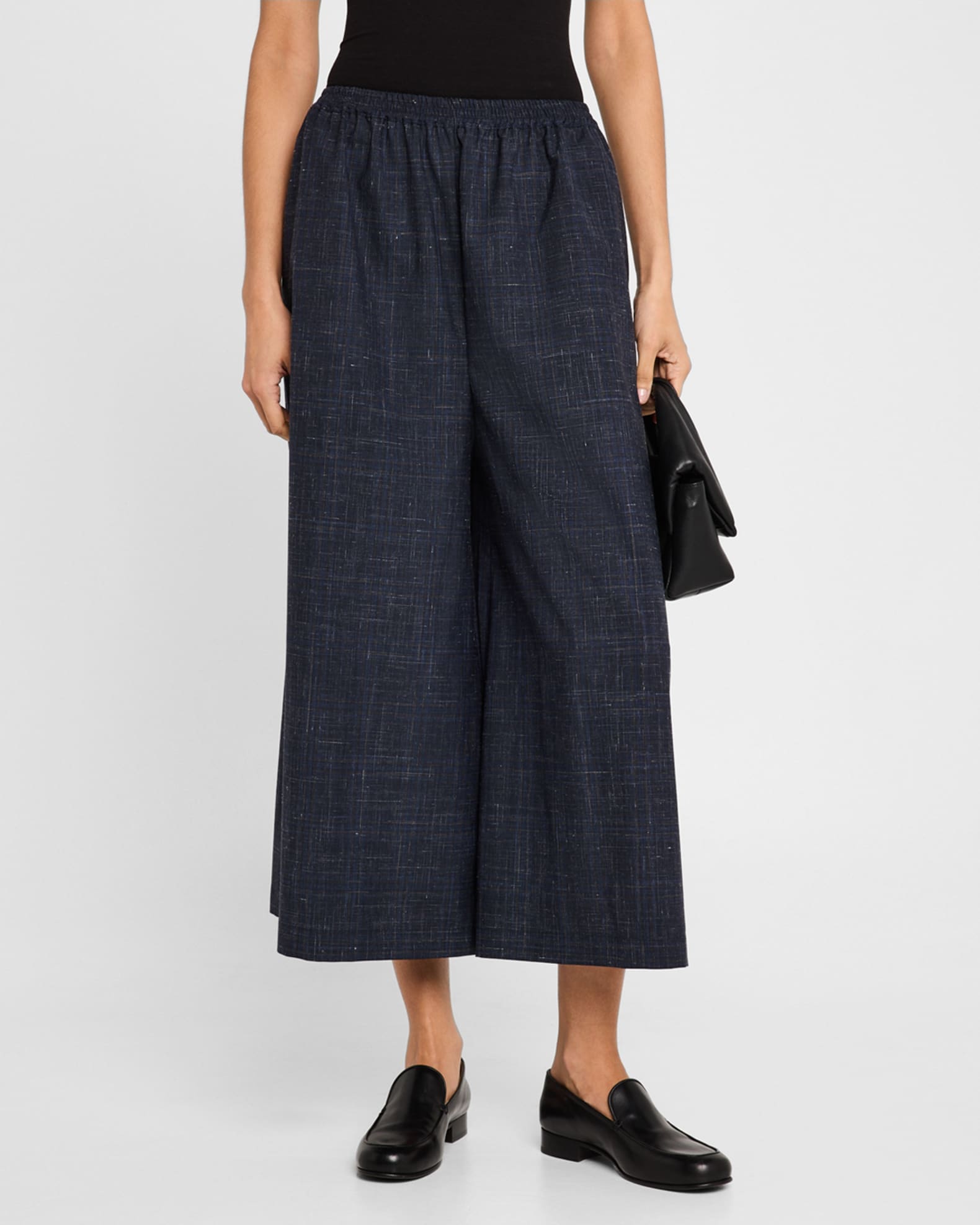 Eskandar Flared Culotte Pants | Neiman Marcus