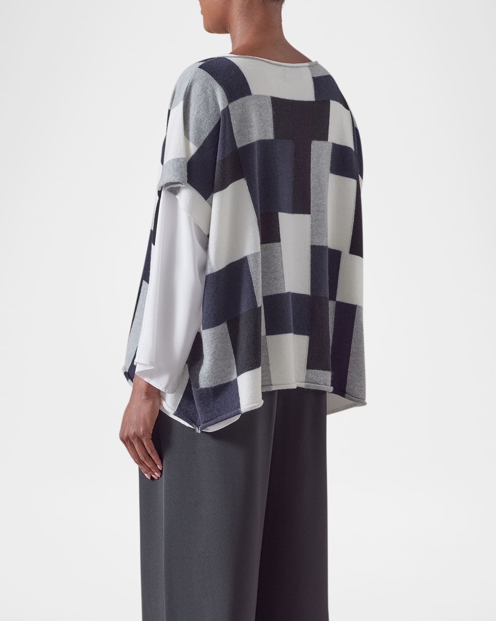 Eskandar Sleeveless Slash Neck Cashmere Sweater | Neiman Marcus