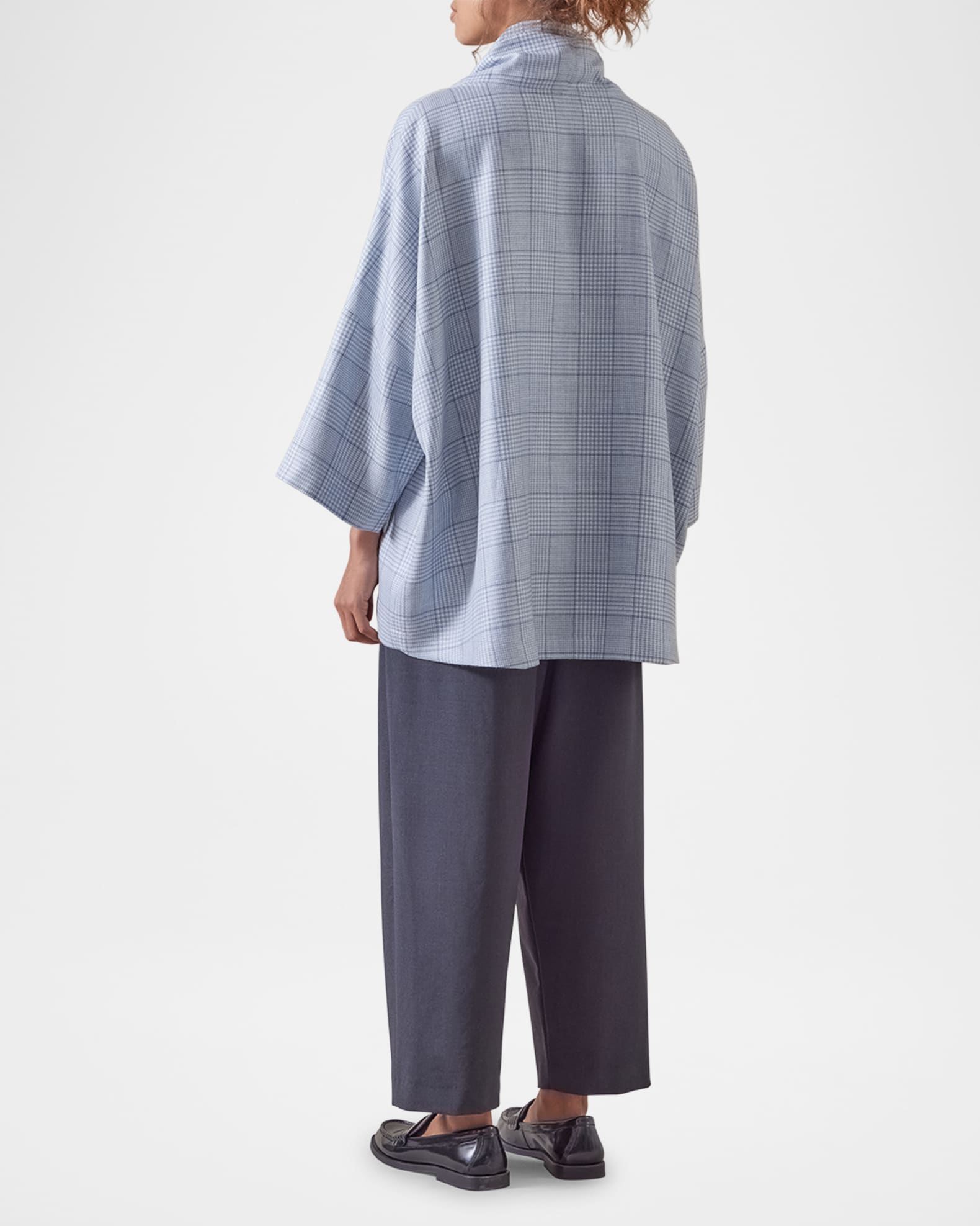 Eskandar Sloped-Shoulder Monks Top (Long Length) | Neiman Marcus