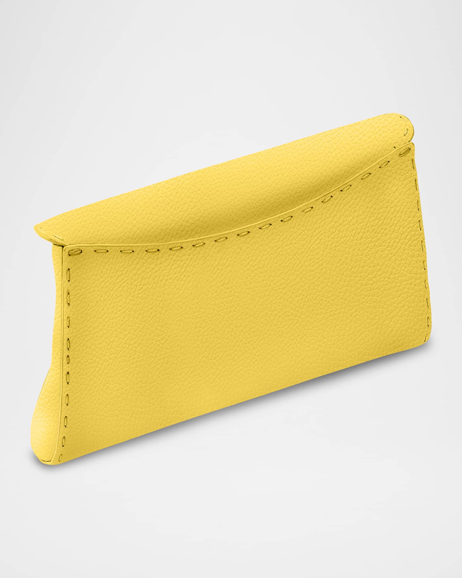 Tyler Ellis Lee Small Leather Pouchet Clutch Bag | Neiman Marcus