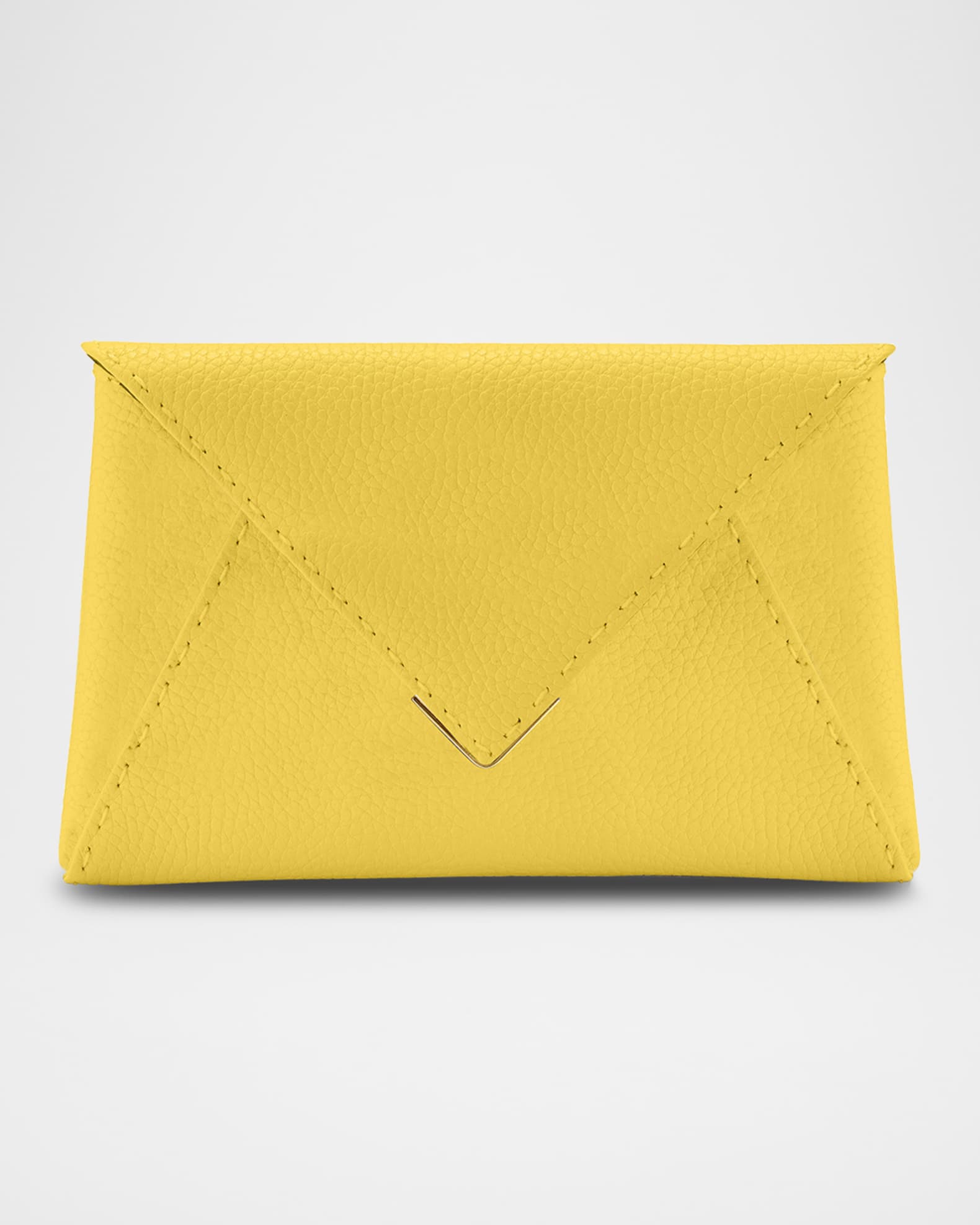 Tyler Ellis Lee Small Leather Pouchet Clutch Bag | Neiman Marcus
