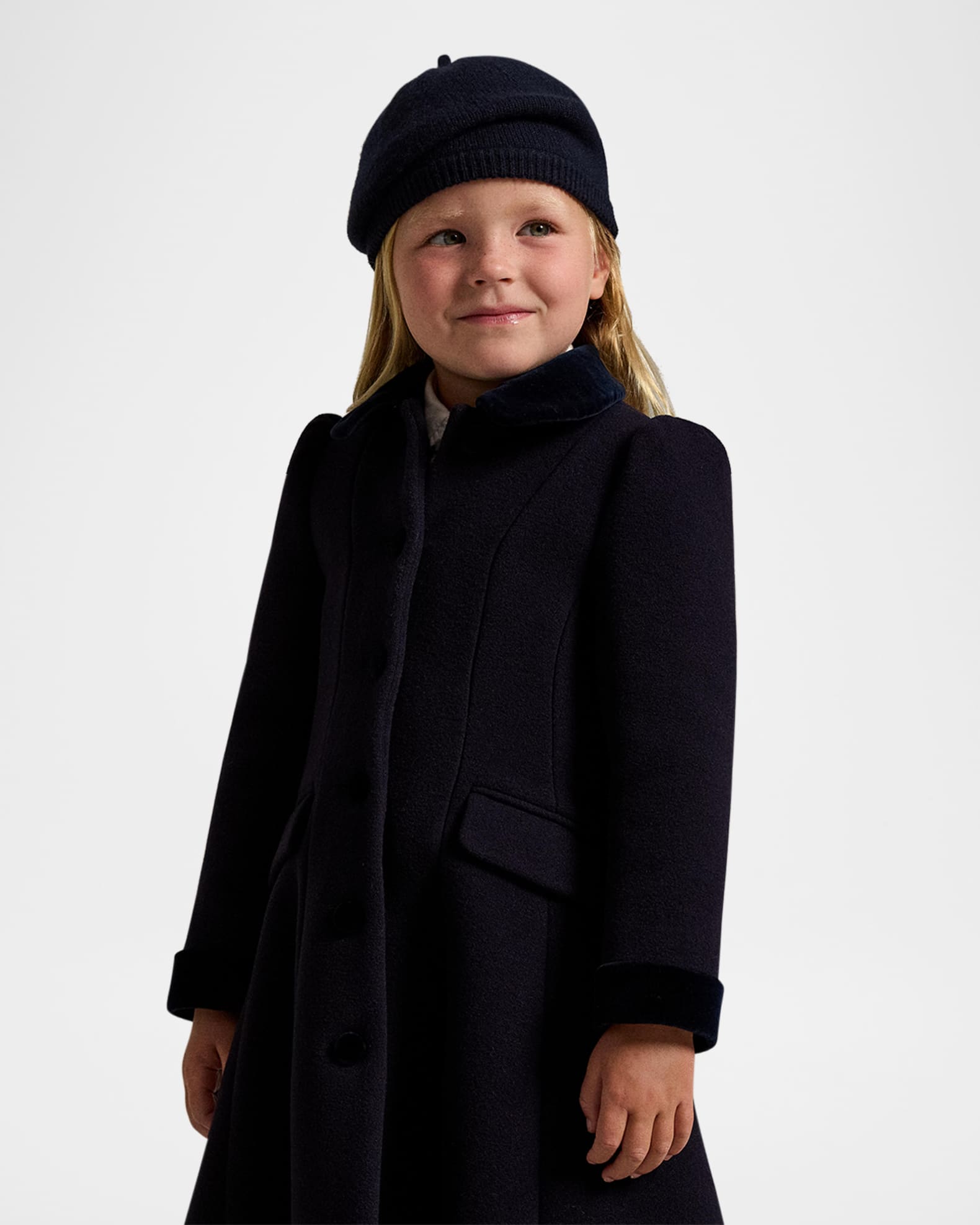 Girl's Wool Princess Coat | Neiman Marcus