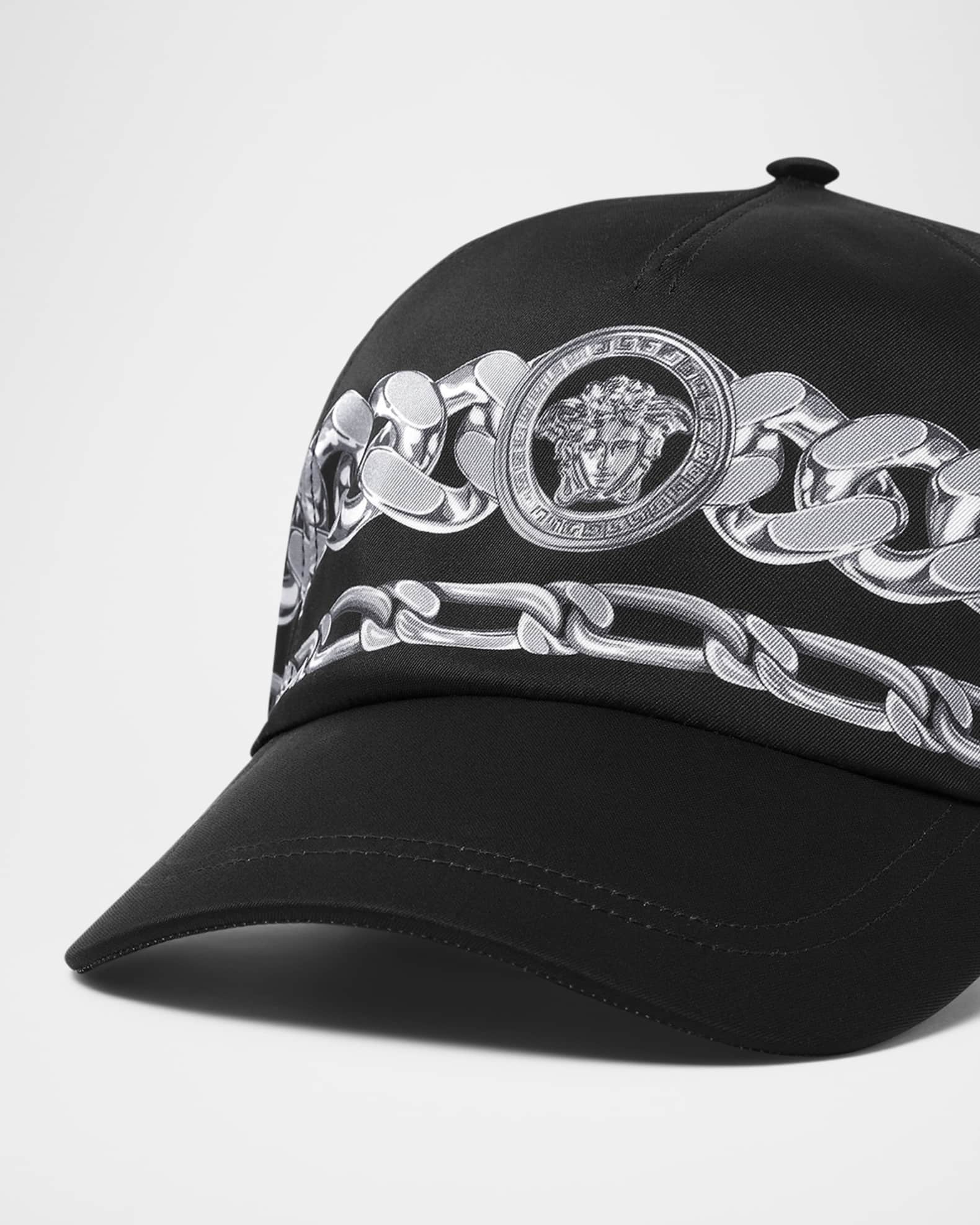 Versace Men's Medusa Chains Baseball Cap | Neiman Marcus