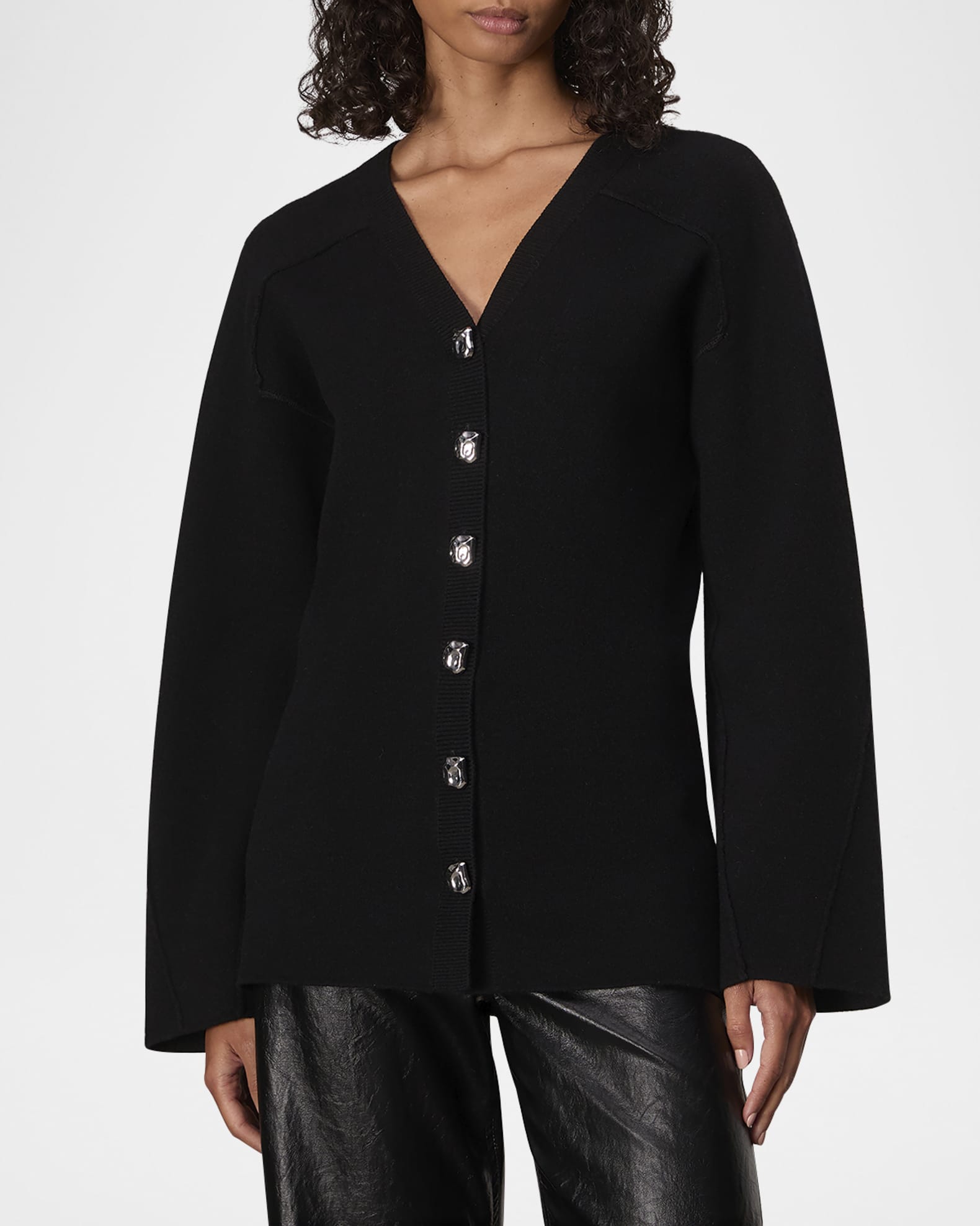 Rag & Bone Bridget Long V-Neck Cardigan | Neiman Marcus