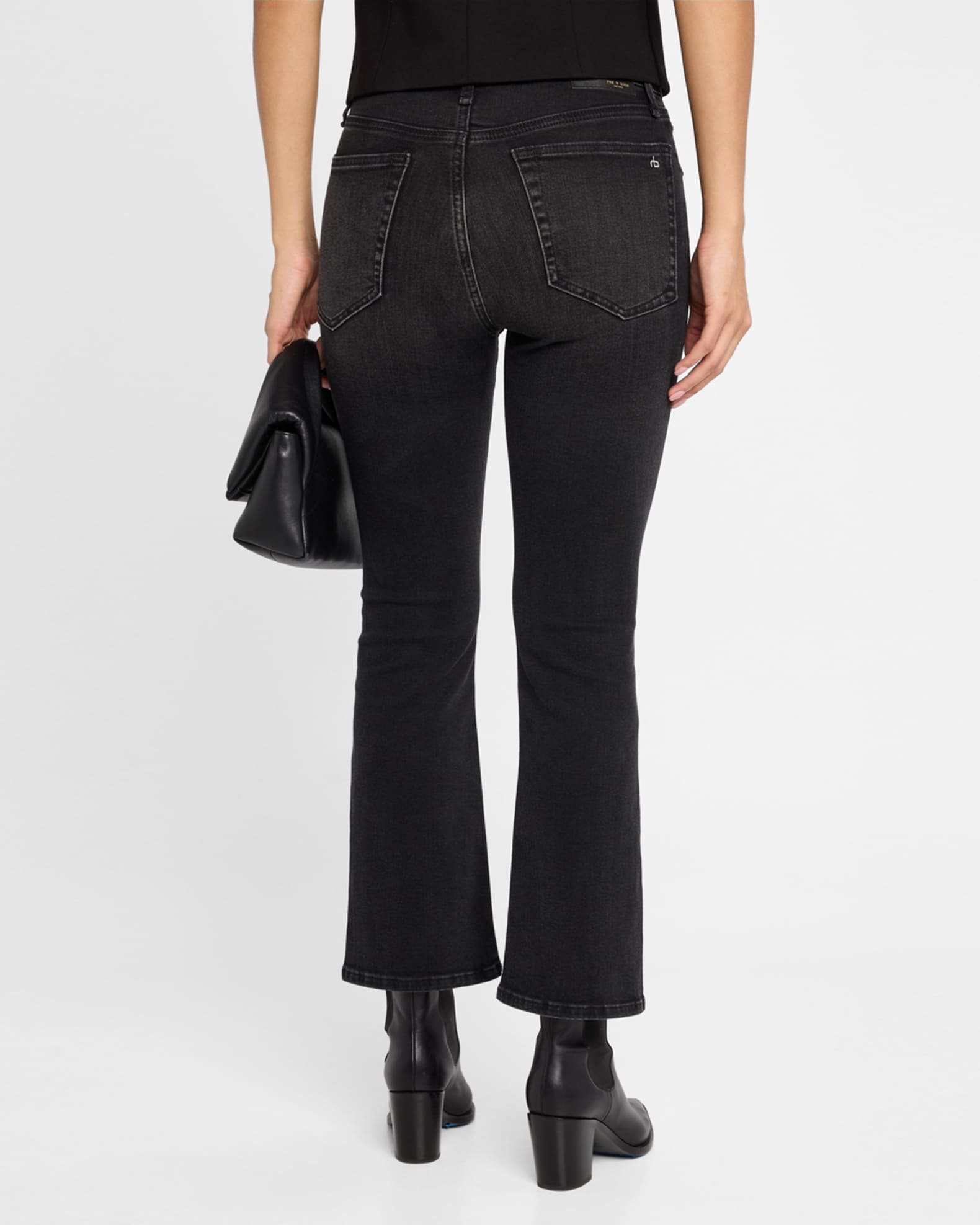 Epic Peyton Mid-Rise Bootcut Ankle Jeans | Neiman Marcus