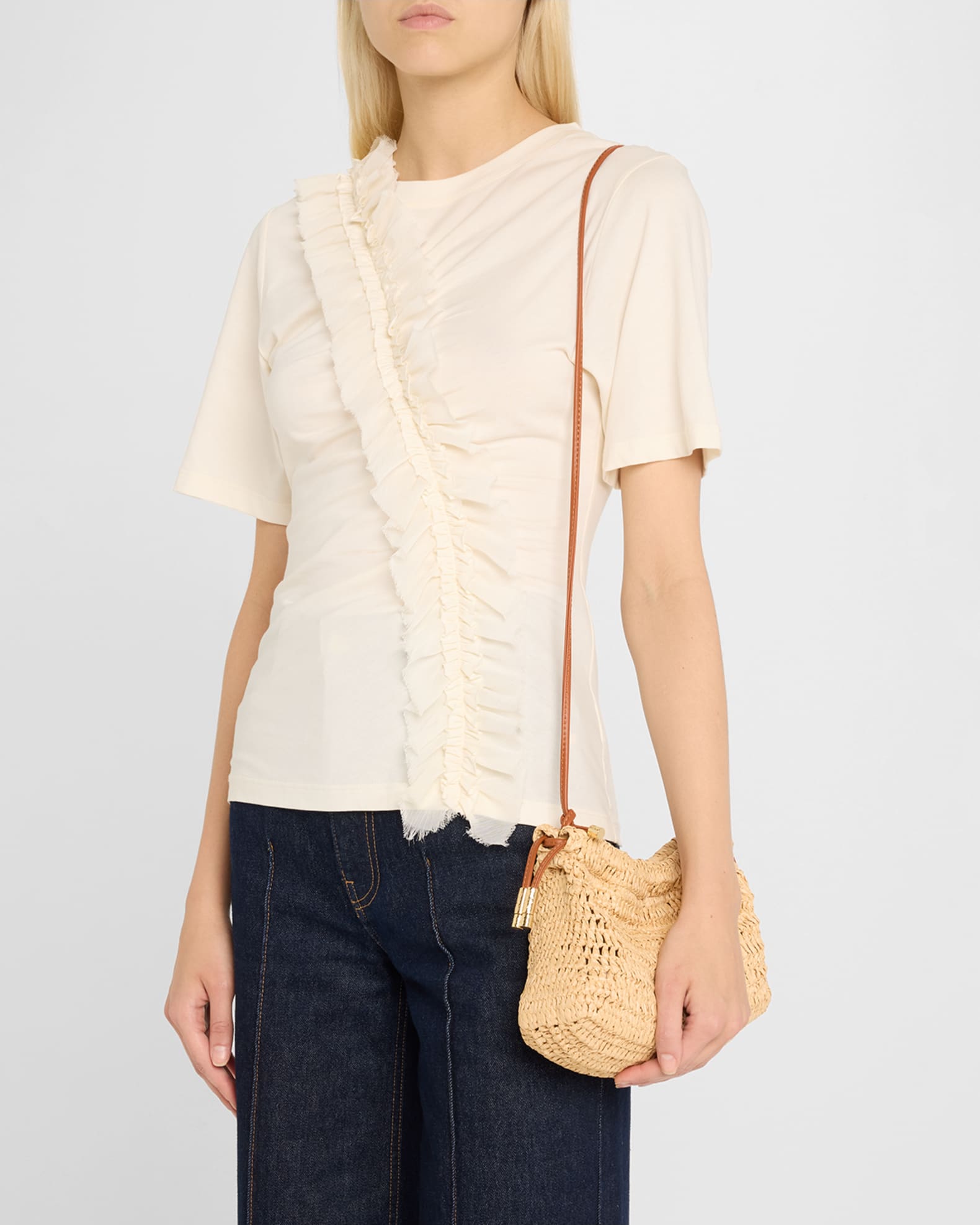 Ulla Johnson Lali Mini Pouch Crossbody Bag | Neiman Marcus