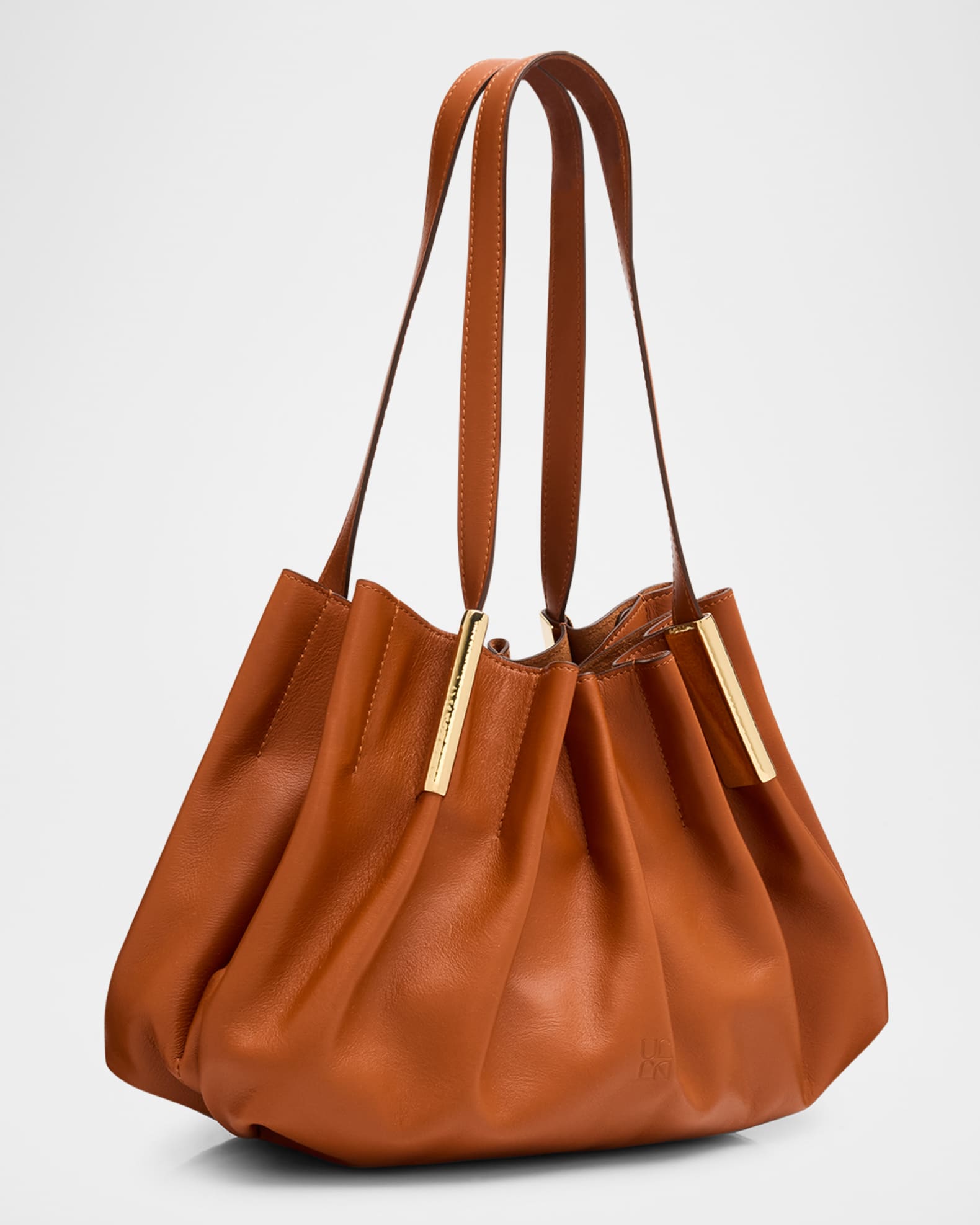 Ulla Johnson Isadora Mini Ruched Leather Tote Bag | Neiman Marcus