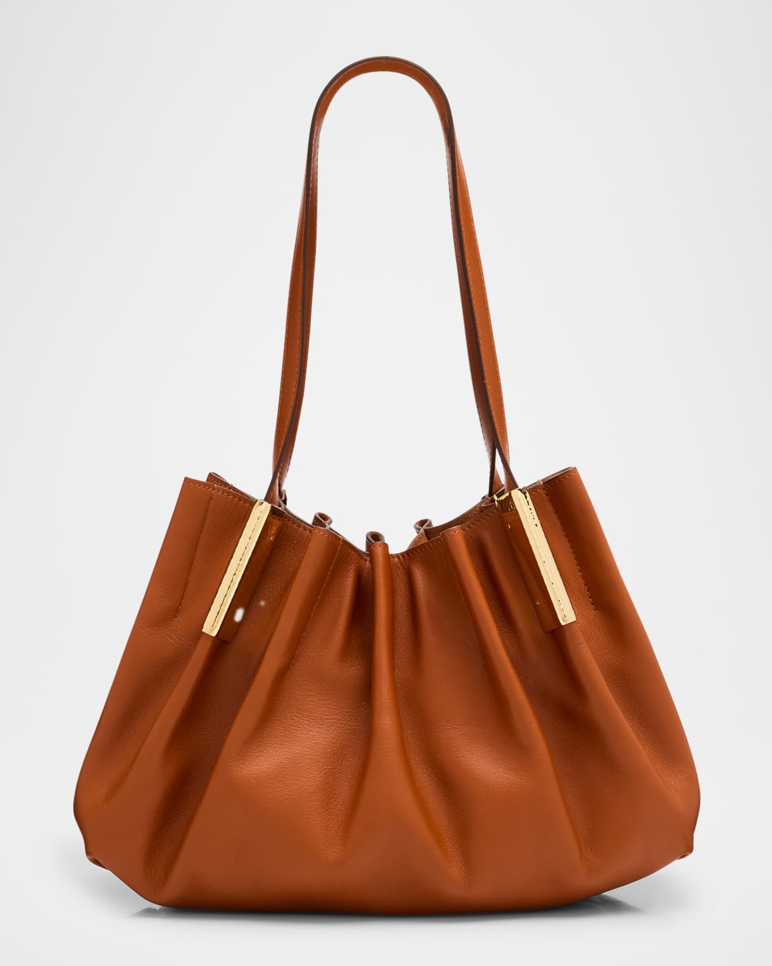 Ulla Johnson Isadora Mini Ruched Leather Tote Bag | Neiman Marcus