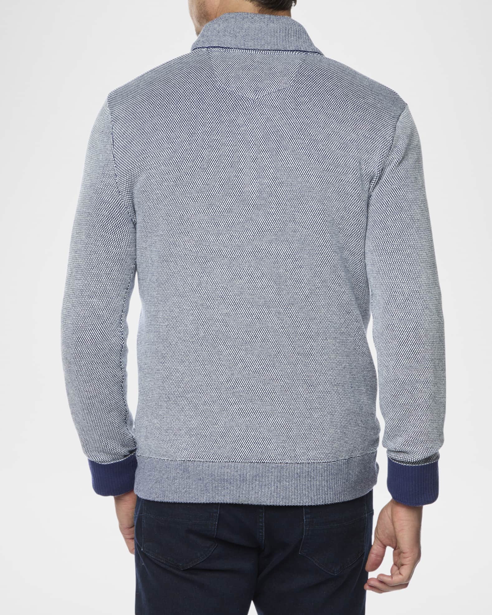 Robert Graham Men's Shane Quarter-Zip Sweater | Neiman Marcus