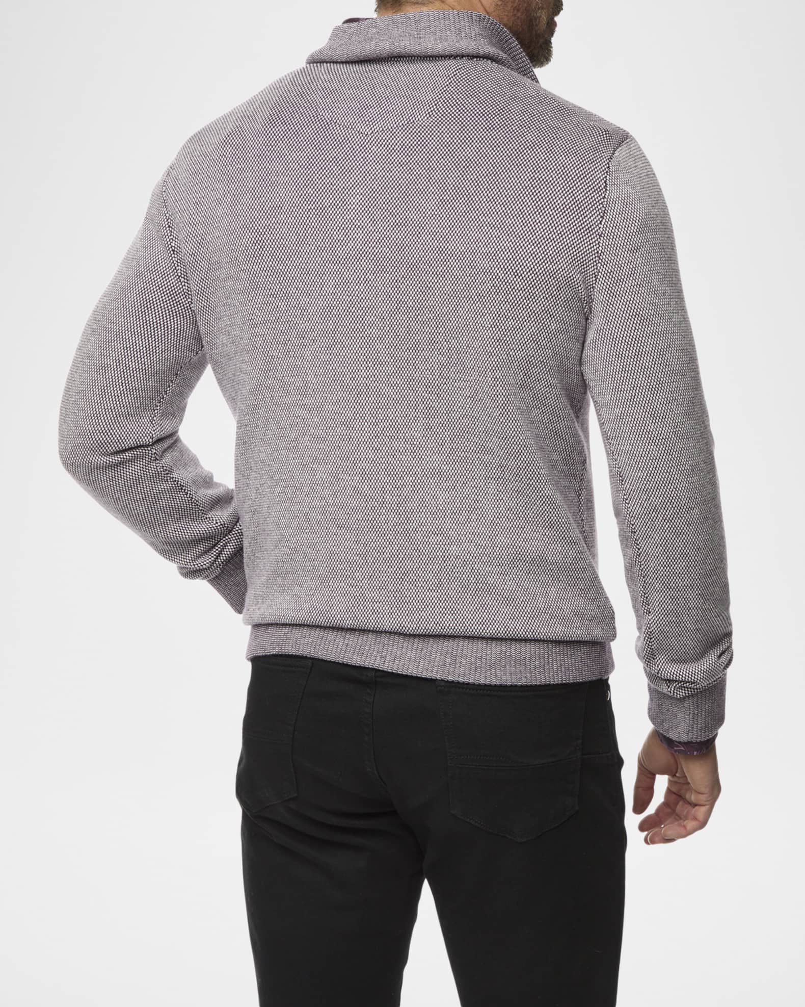 Robert Graham Men's Shane Quarter-Zip Sweater | Neiman Marcus