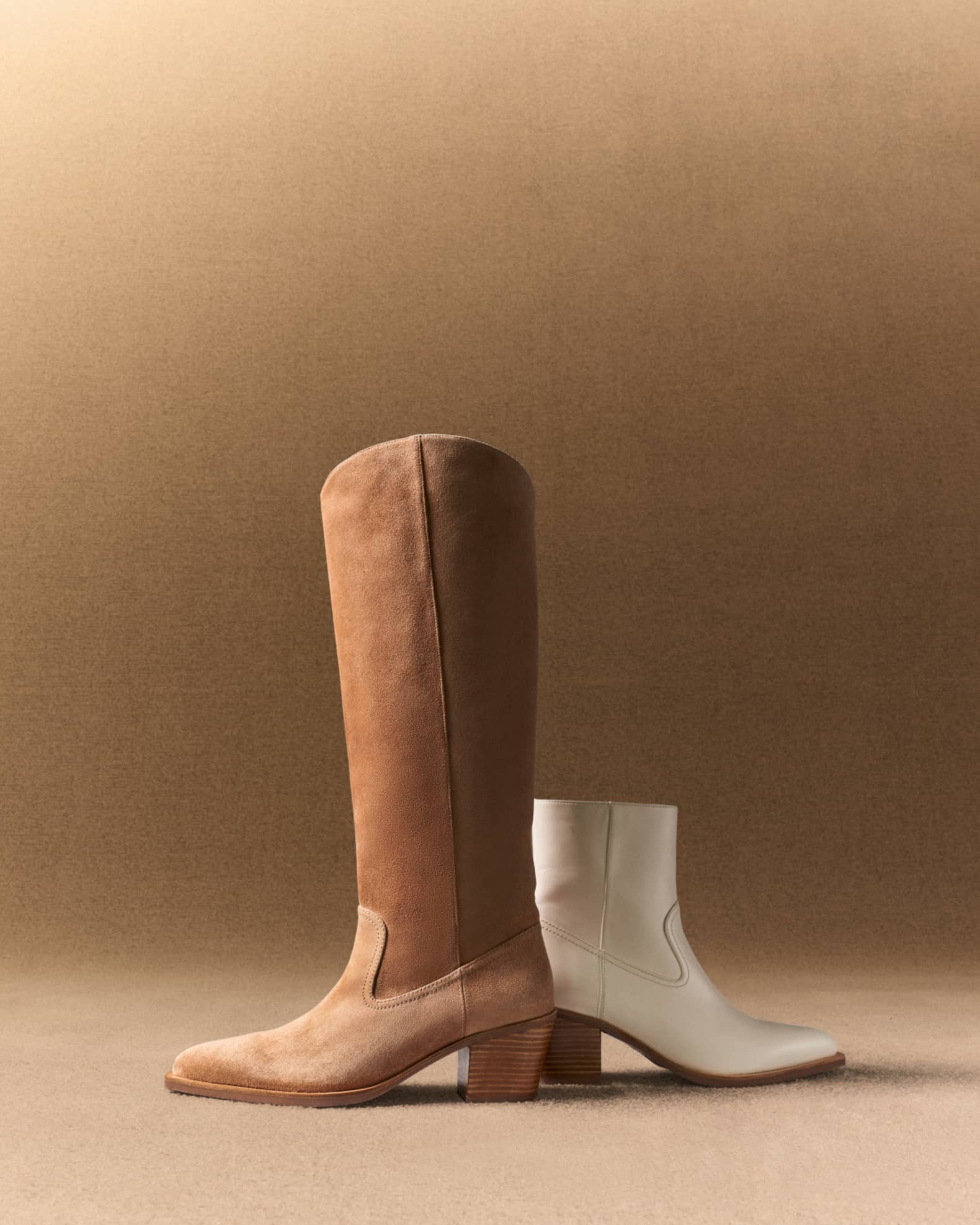 Stuart Weitzman Tate Knee-High Pointed Suede Boots | Neiman Marcus